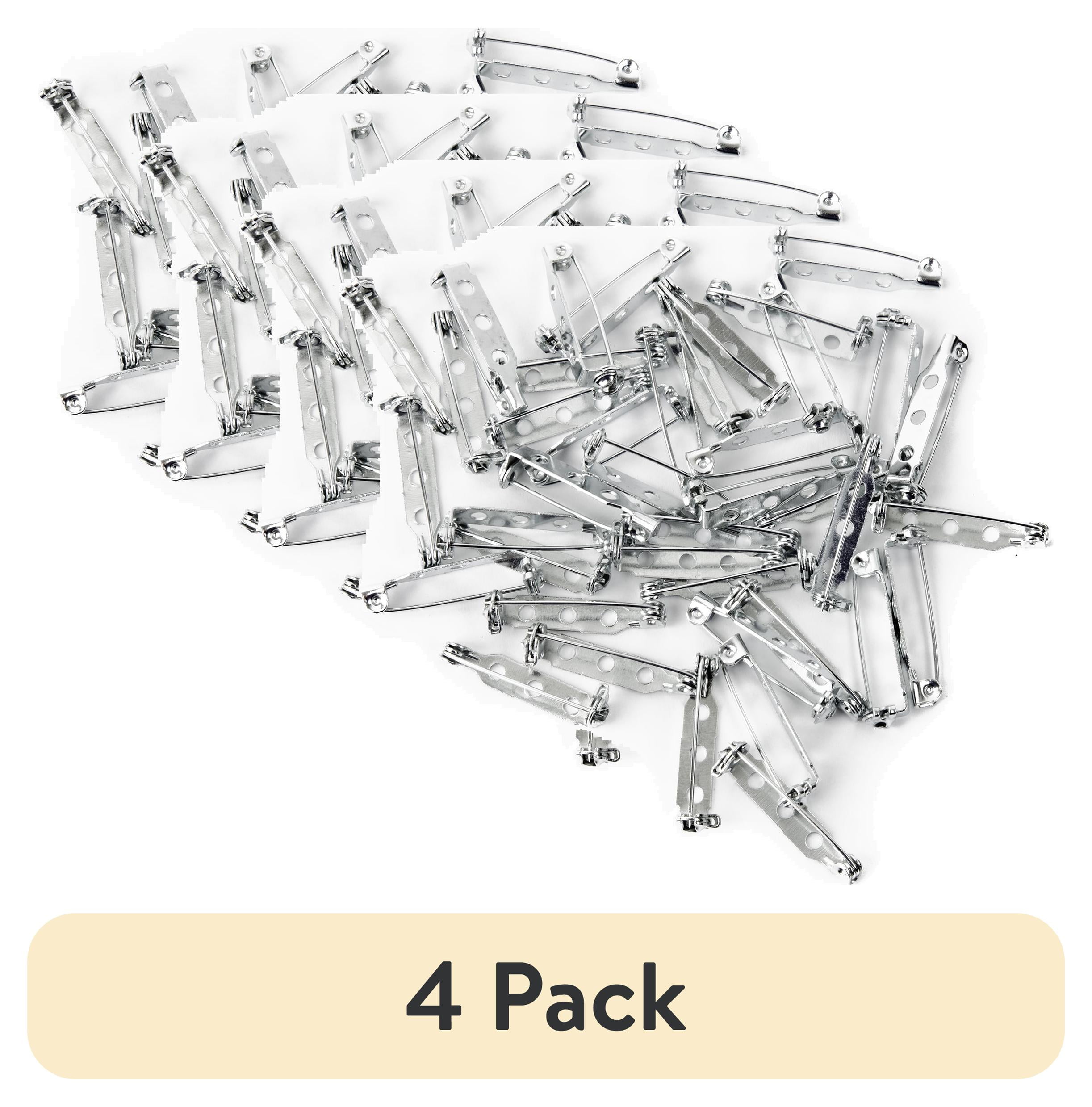 (4 pack) Cousin DIY Metal Bar Silver Pin Base, 40 Pieces, Jewelry ...