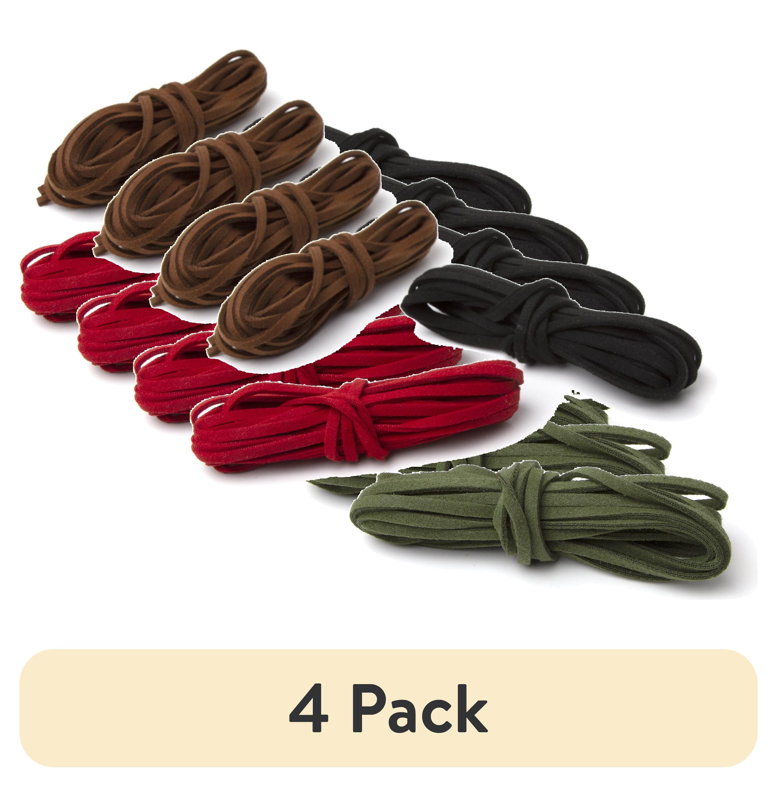 (4 pack) Cousin DIY Soft Faux Suede Craft Cord Synthetic Twine, Deep ...