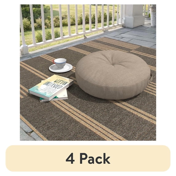 (4 pack) Covers & All Sunbrella Indoor/Outdoor Floor Pillow, 22 Inch ...