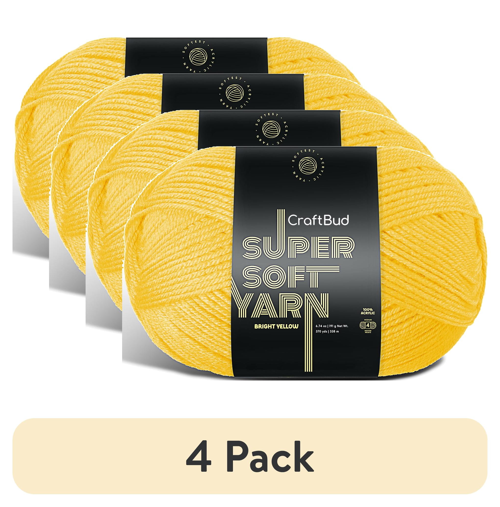 (4 pack) LammaLoe Acrylic Yarn For Crocheting And Knitting, (370 Yards ...