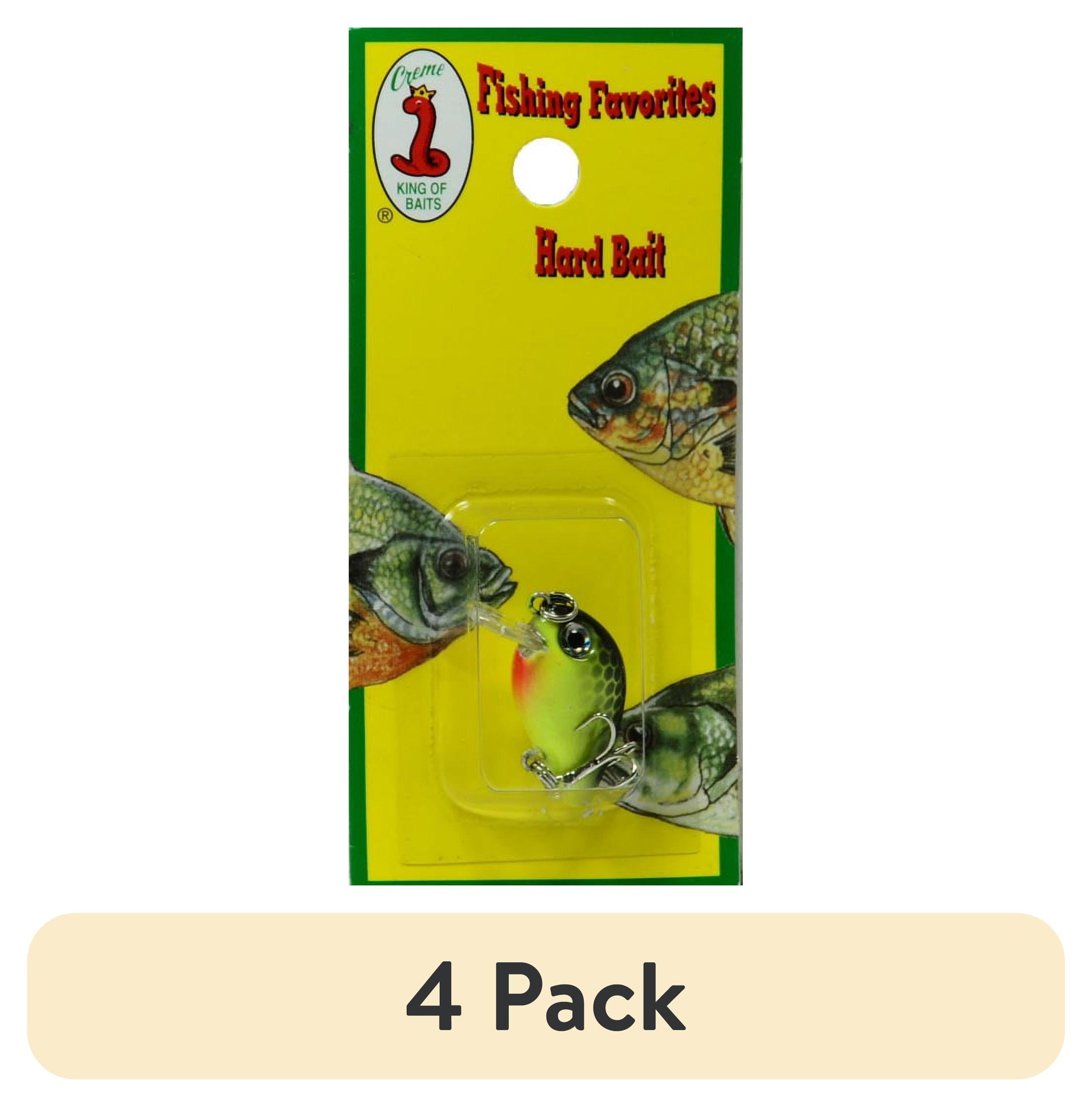 (4 pack) Creme 1" Ultra Lite Crankbait, Chartreuse & Black, 1/10 oz ...
