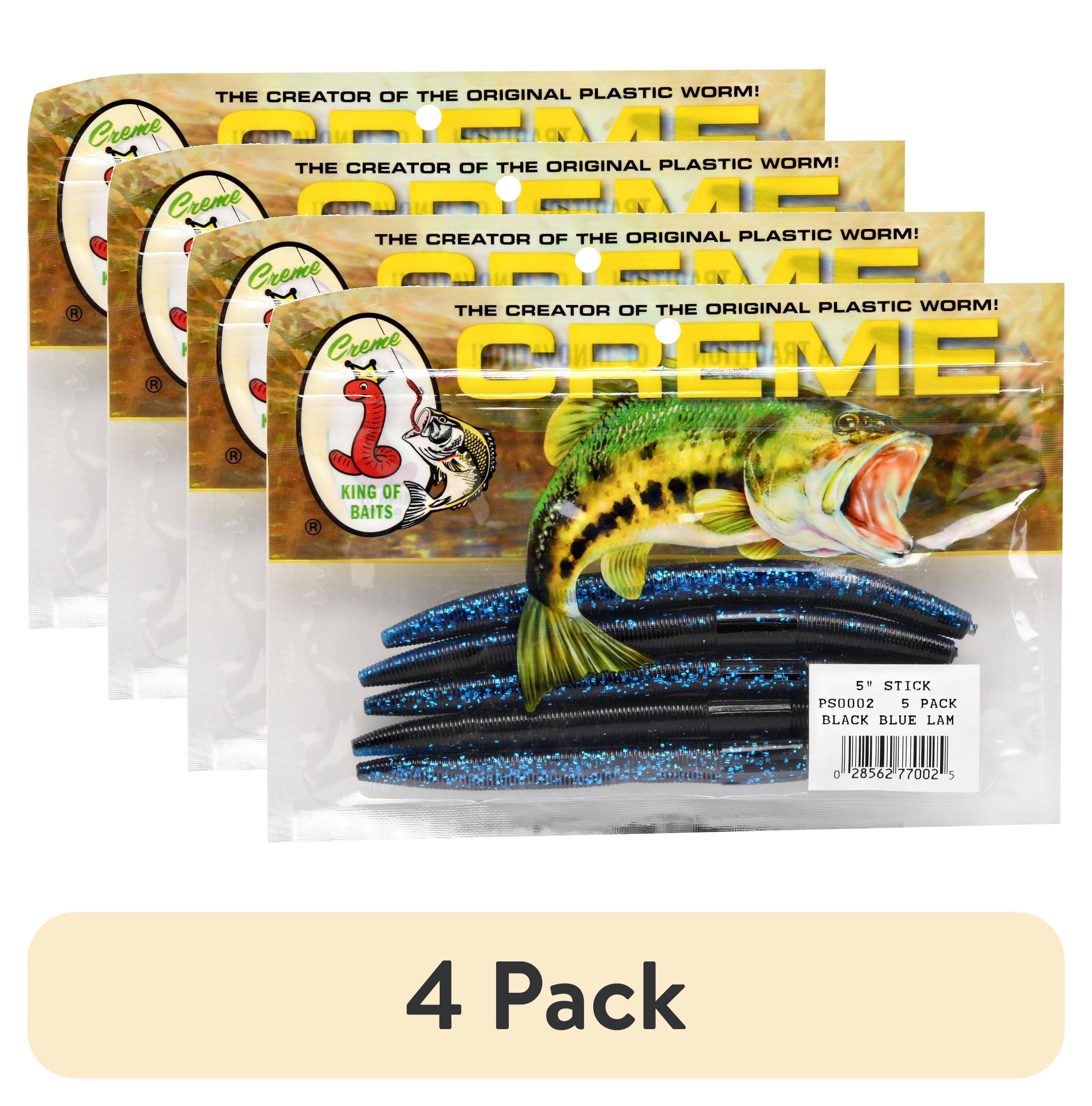 (4 pack) Creme 5" Stick Bait Lure, Watermelon Red - Walmart.com