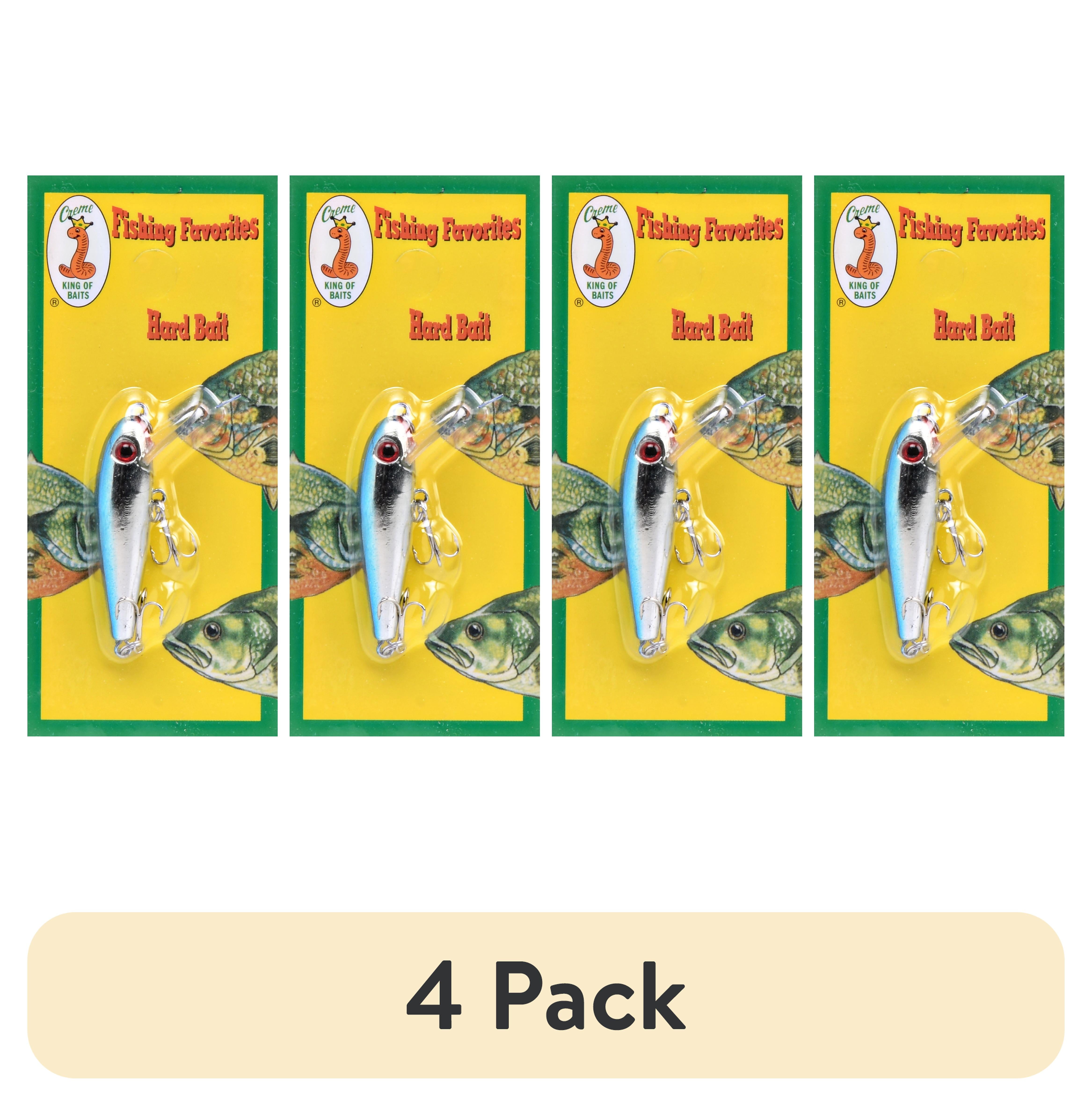 (4 pack) Creme Lure Ultra Light Crank Bait Minnow Lure Floats at Rest ...