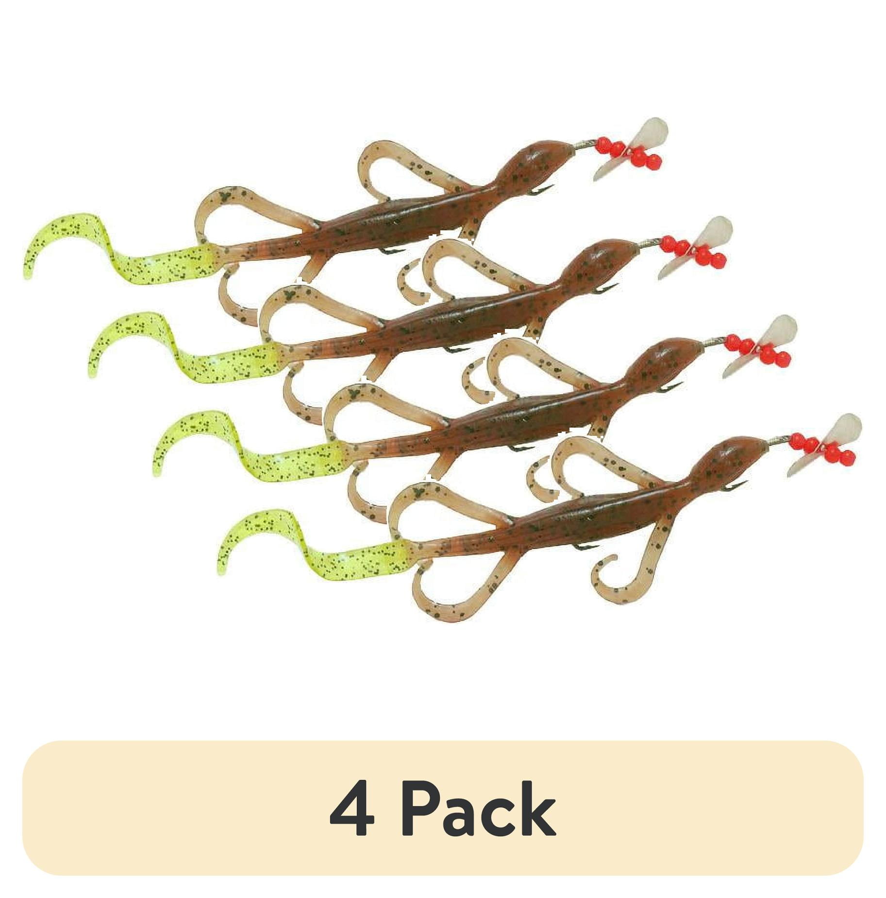 (4 pack) Creme Pre-Rigged 6" Lizard Lure, Chartreuse - Walmart.com