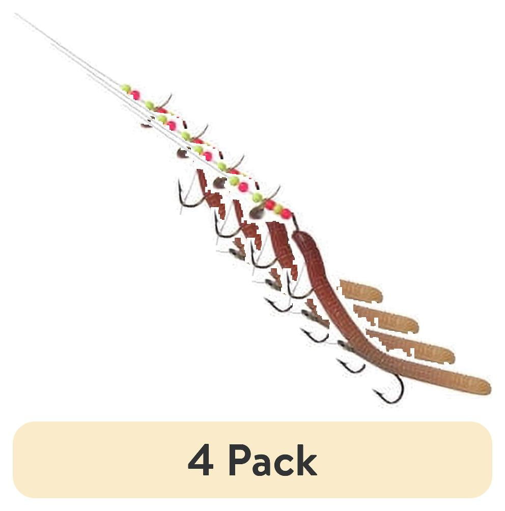 (4 pack) Creme Trout Angle Worm Rig Lure, Live Color - Walmart.com
