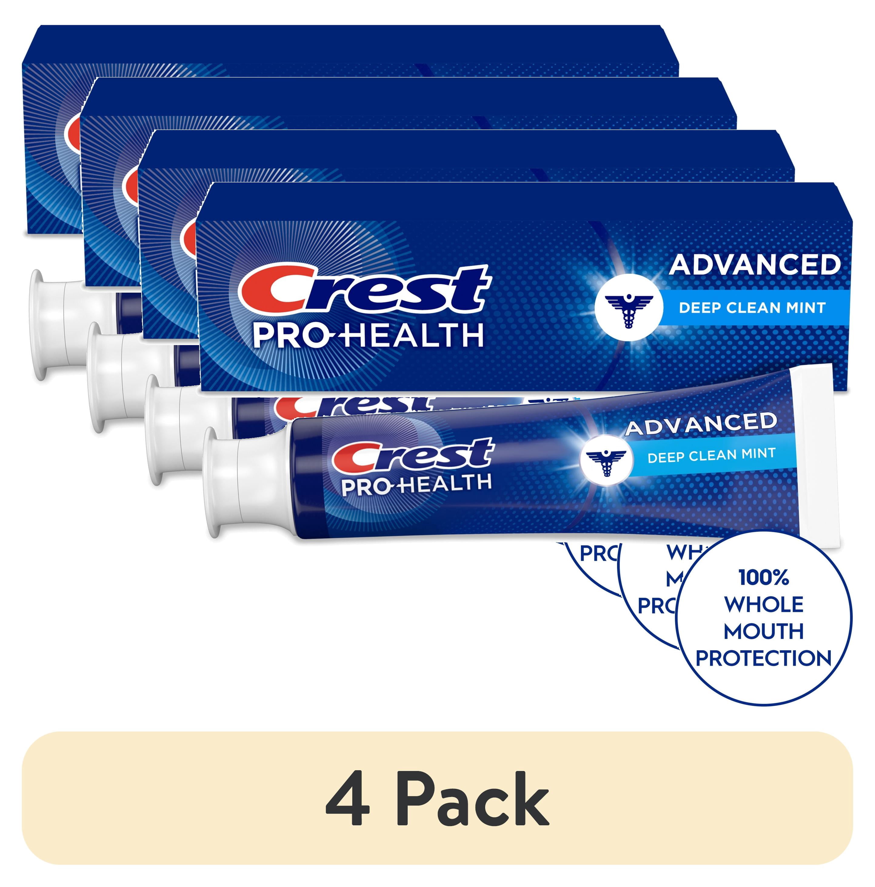 (4 pack) Crest Toothpaste, Pro-Health Advanced Deep Clean Mint Fluoride ...