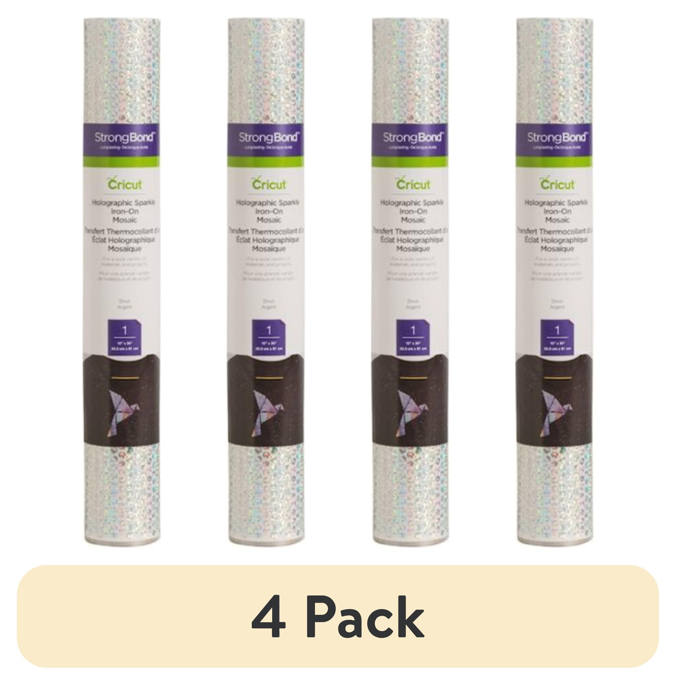 (4 pack) Cricut® Holographic Iron-On Vinyl Mosaic Circles, Silver, 12 ...