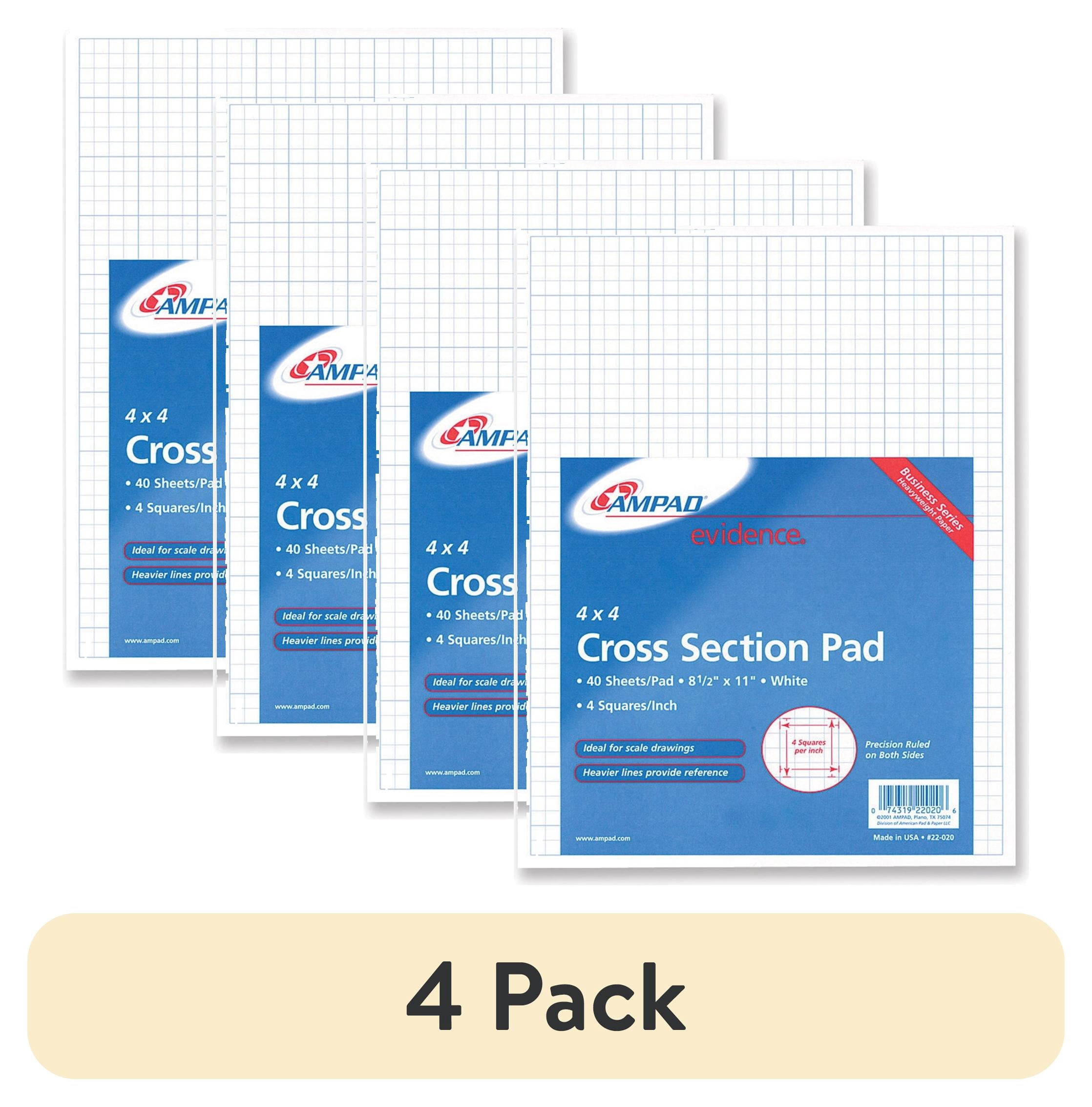 (4 pack) Cross - section Quadrille Pads - Letter - Walmart.com