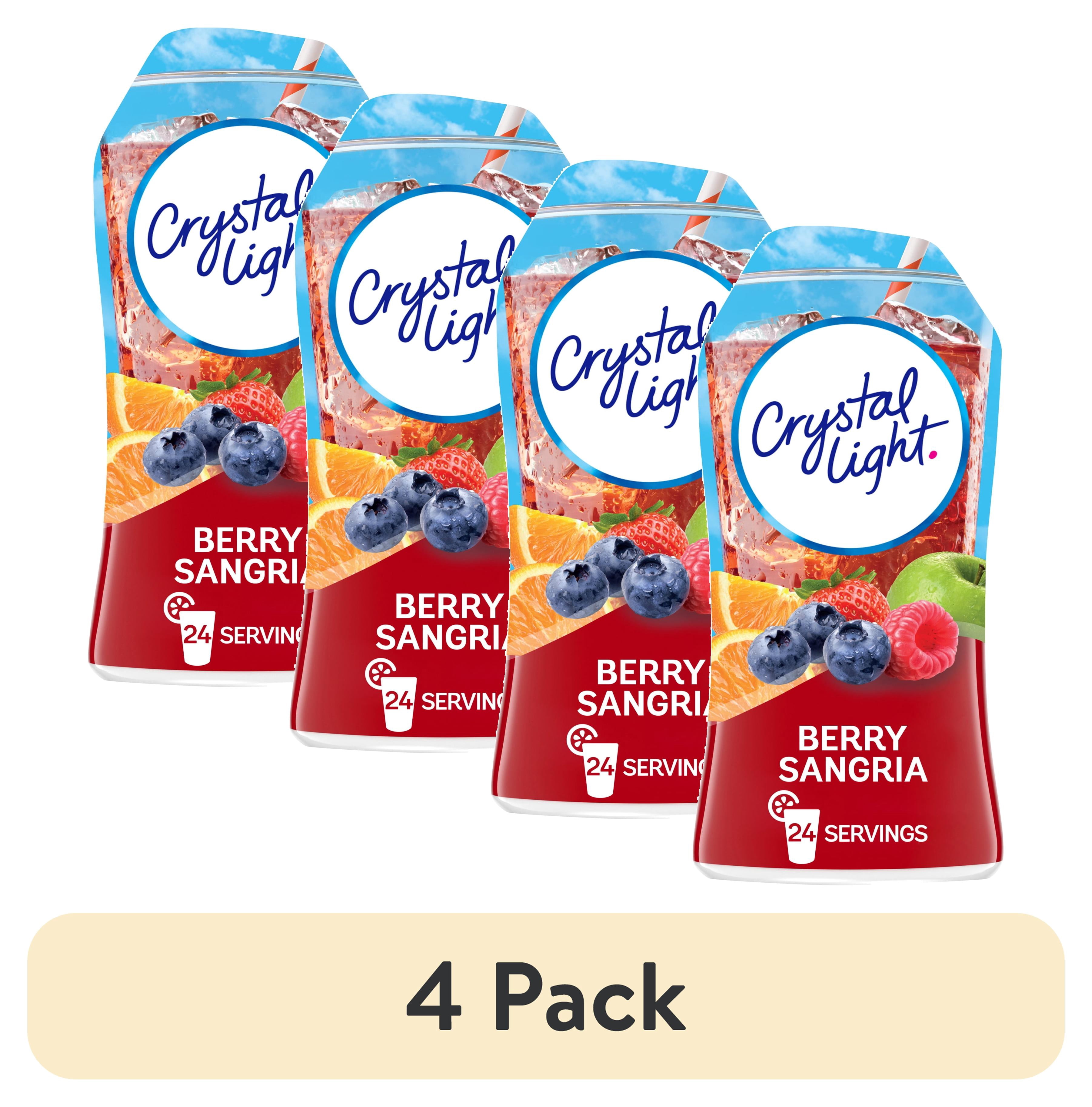 (4 pack) Crystal Light Liquid Berry Sangria Naturally Flavored Drink ...