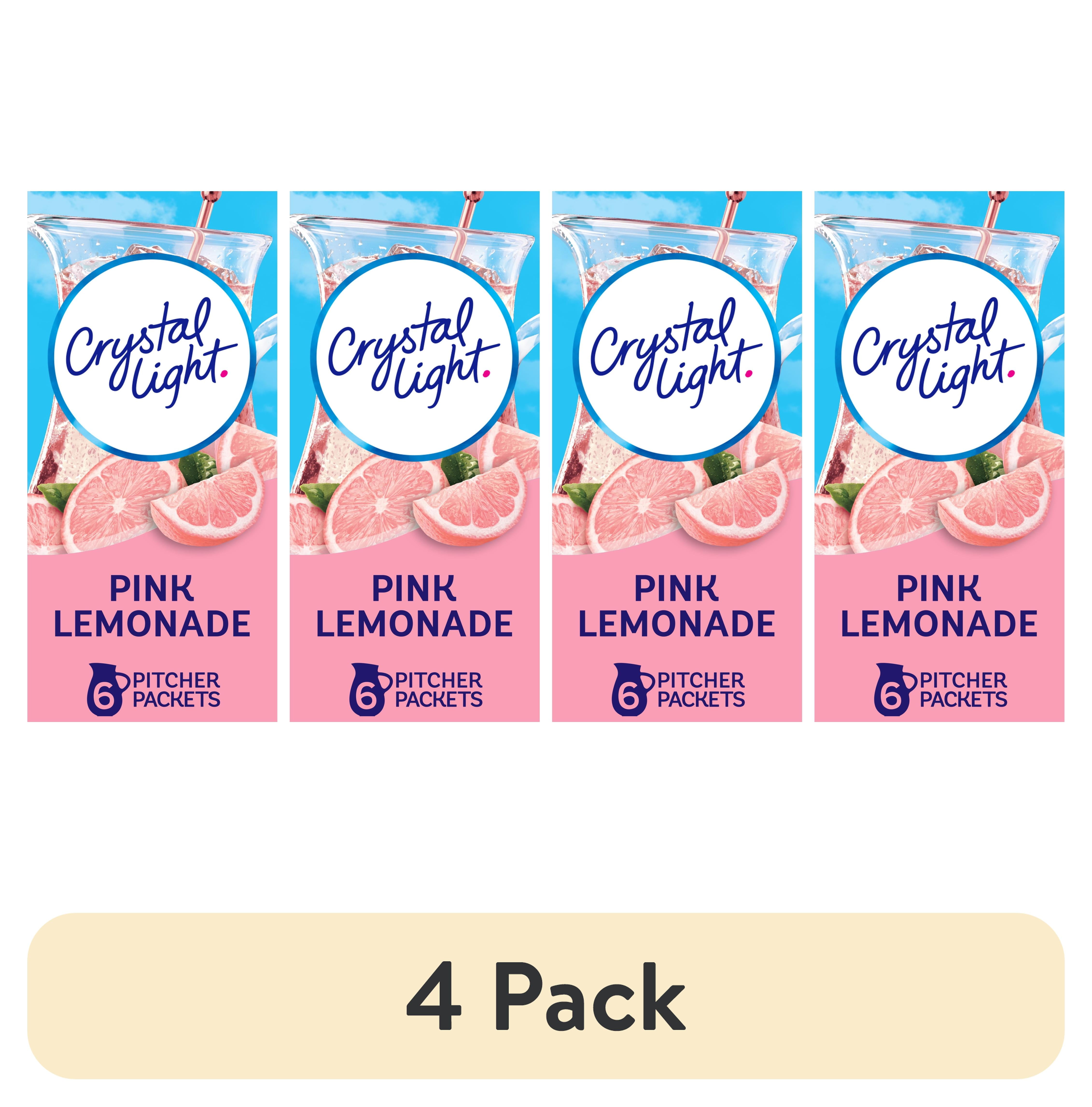 (4 pack) Crystal Light Drink Mix, 6 Pitcher Packets, for Flavorful ...