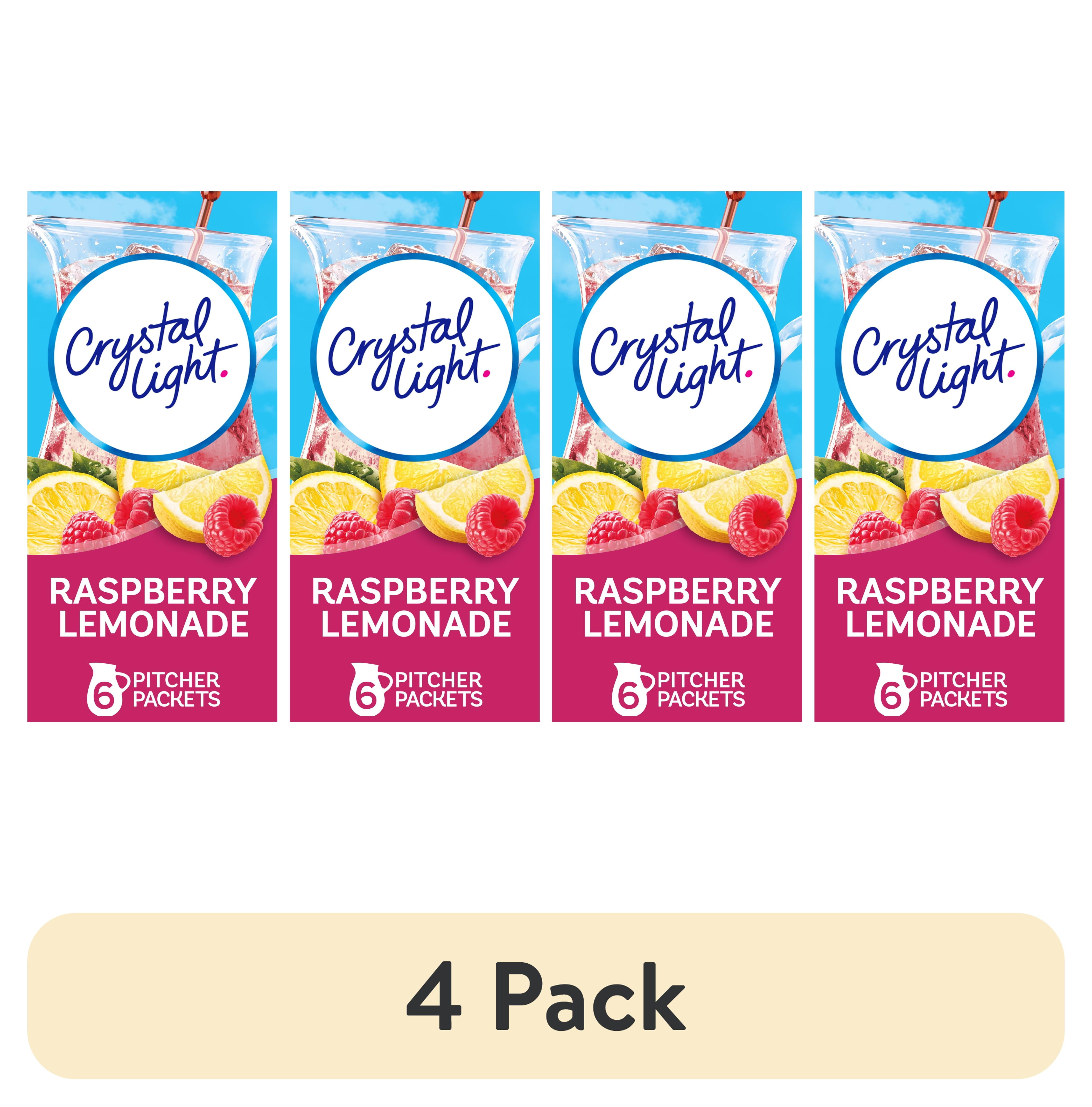 (4 pack) Crystal Light Raspberry Lemonade Artificially Flavored ...
