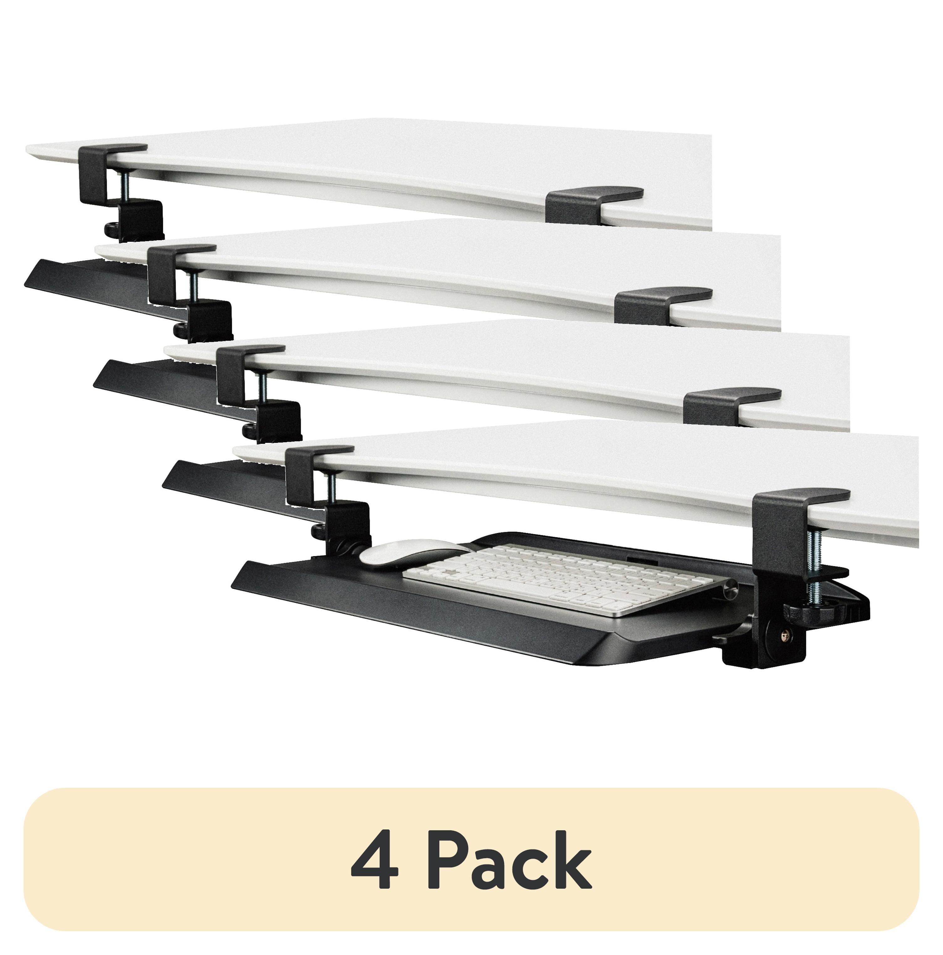 (4 pack) DESK CLAMP TILTING KEYBOARD TRAY - Walmart.com