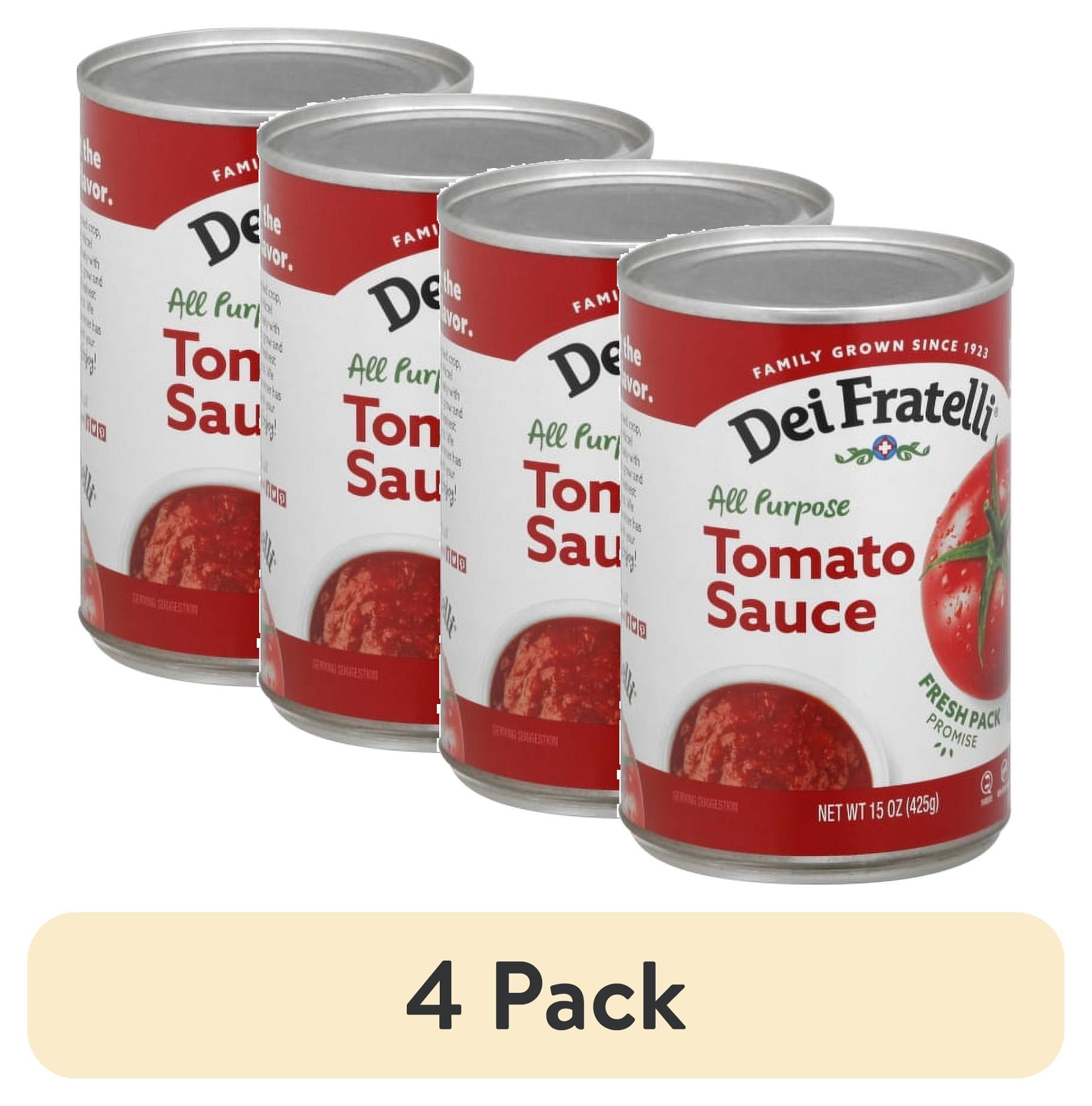 (4 pack) Dei Fratelli Tomato Sauce 15oz can - Walmart.com