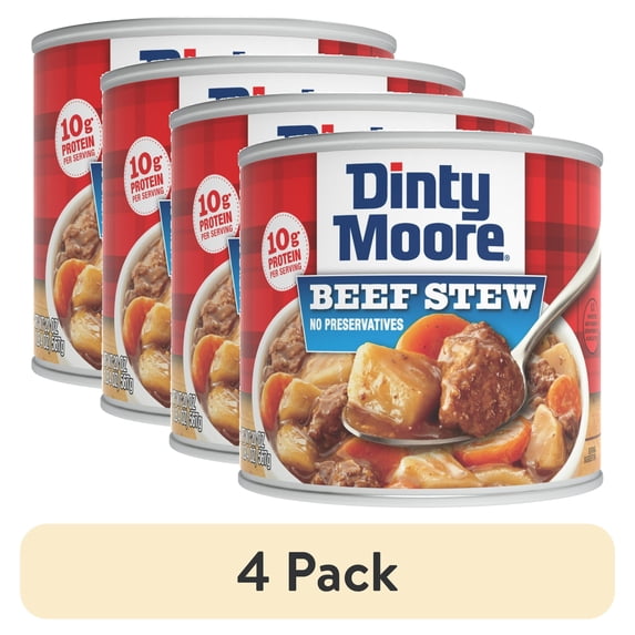 (4 pack) DINTY MOORE Beef Stew with Potatoes and Carrots, Shelf Stable ...