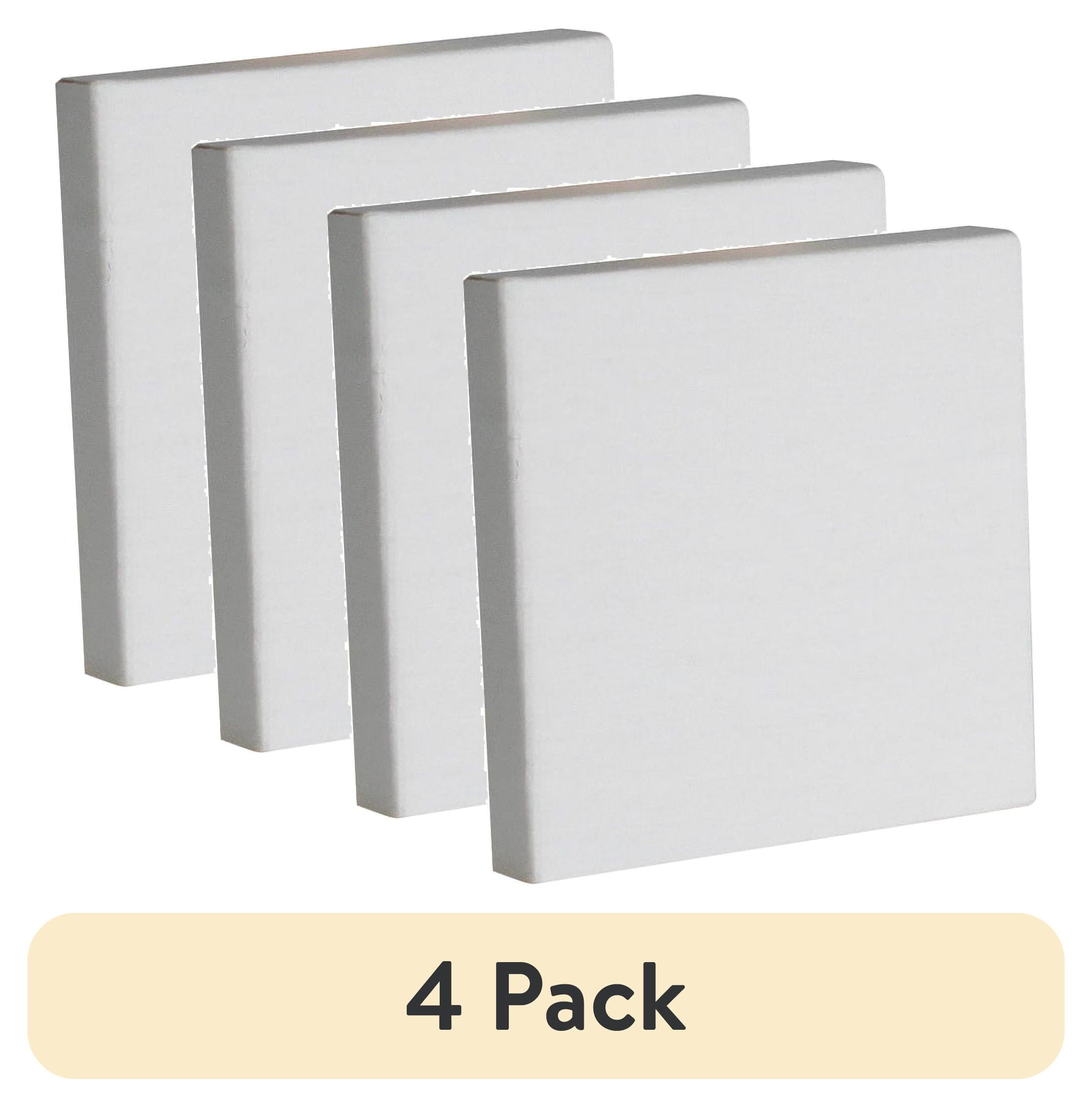 (4 pack) Daler-Rowney Simply Canvas, White Stretched, 4" x 4", 1 Each ...
