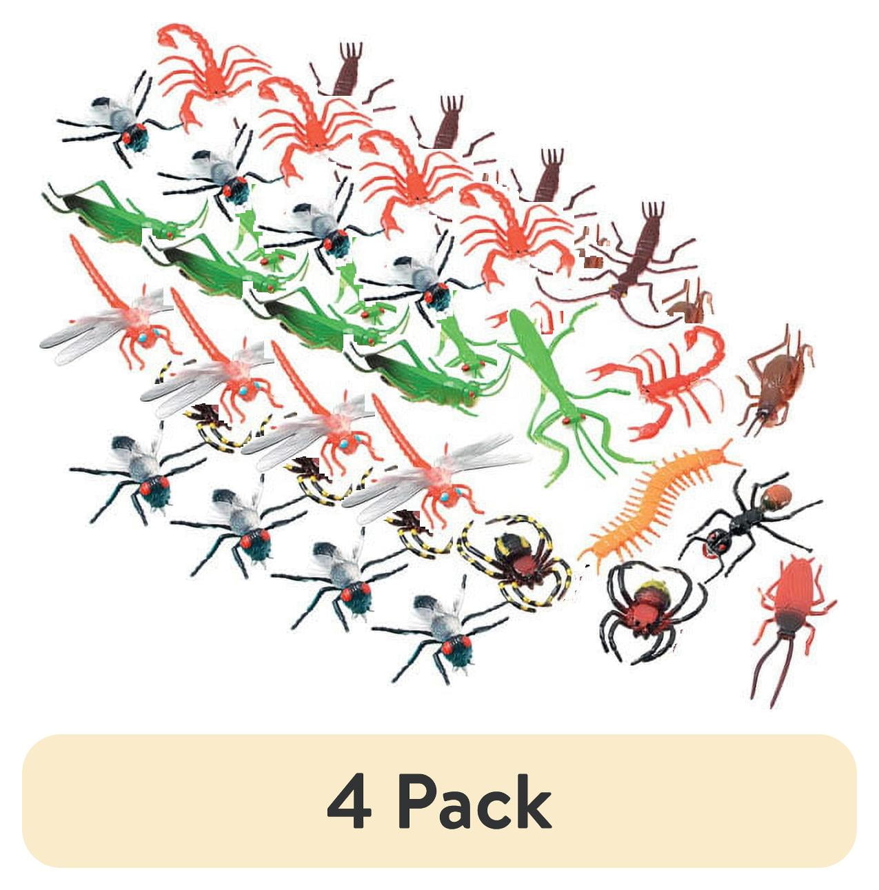 (4 pack) Darice Miniature Plastic Insects Figurine, 2 inches, 16 Pieces ...