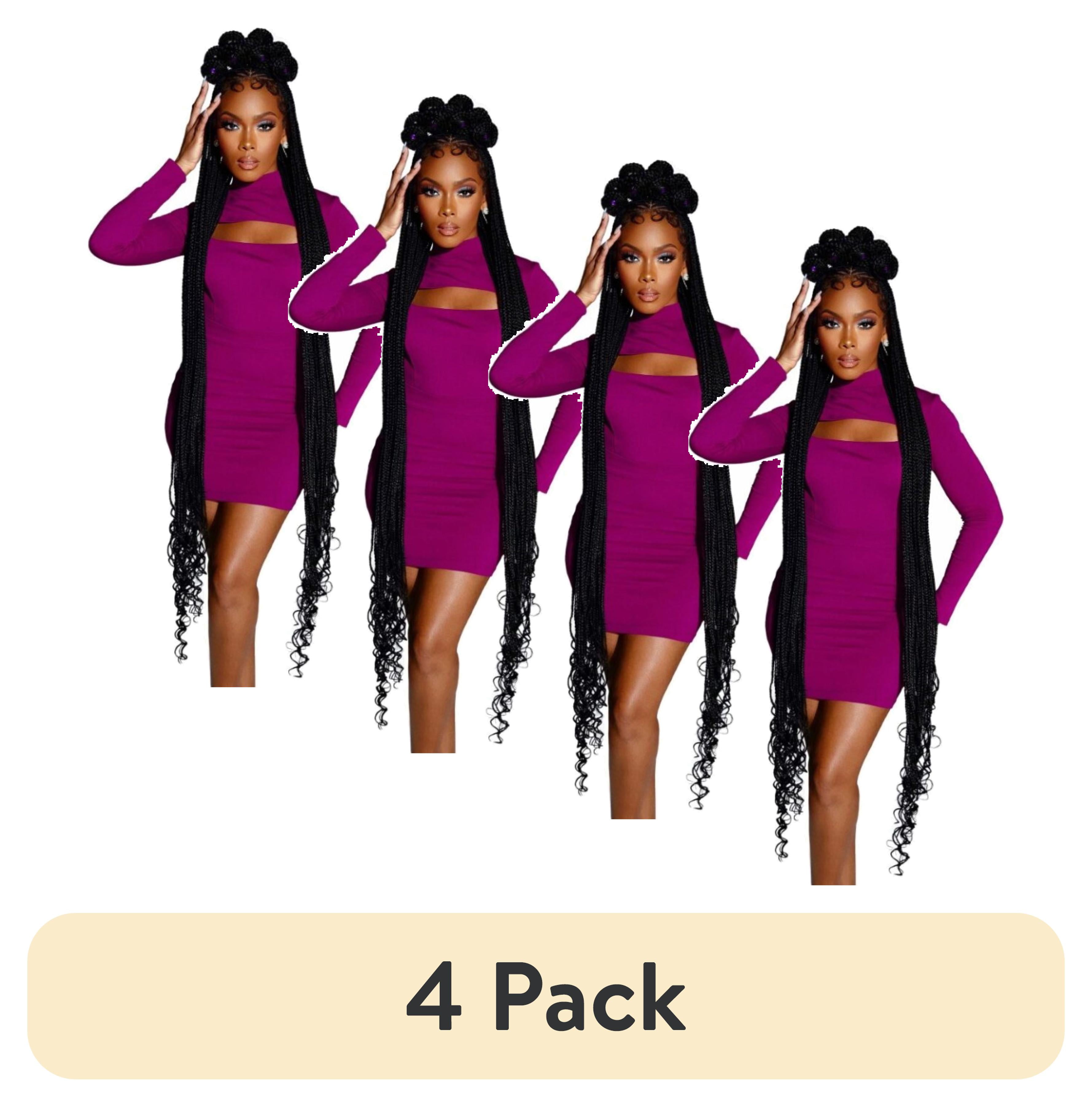(4 pack) Darling Pre-Stretched Bohemian Wave Braid Hair 3X Pack, 52 ...