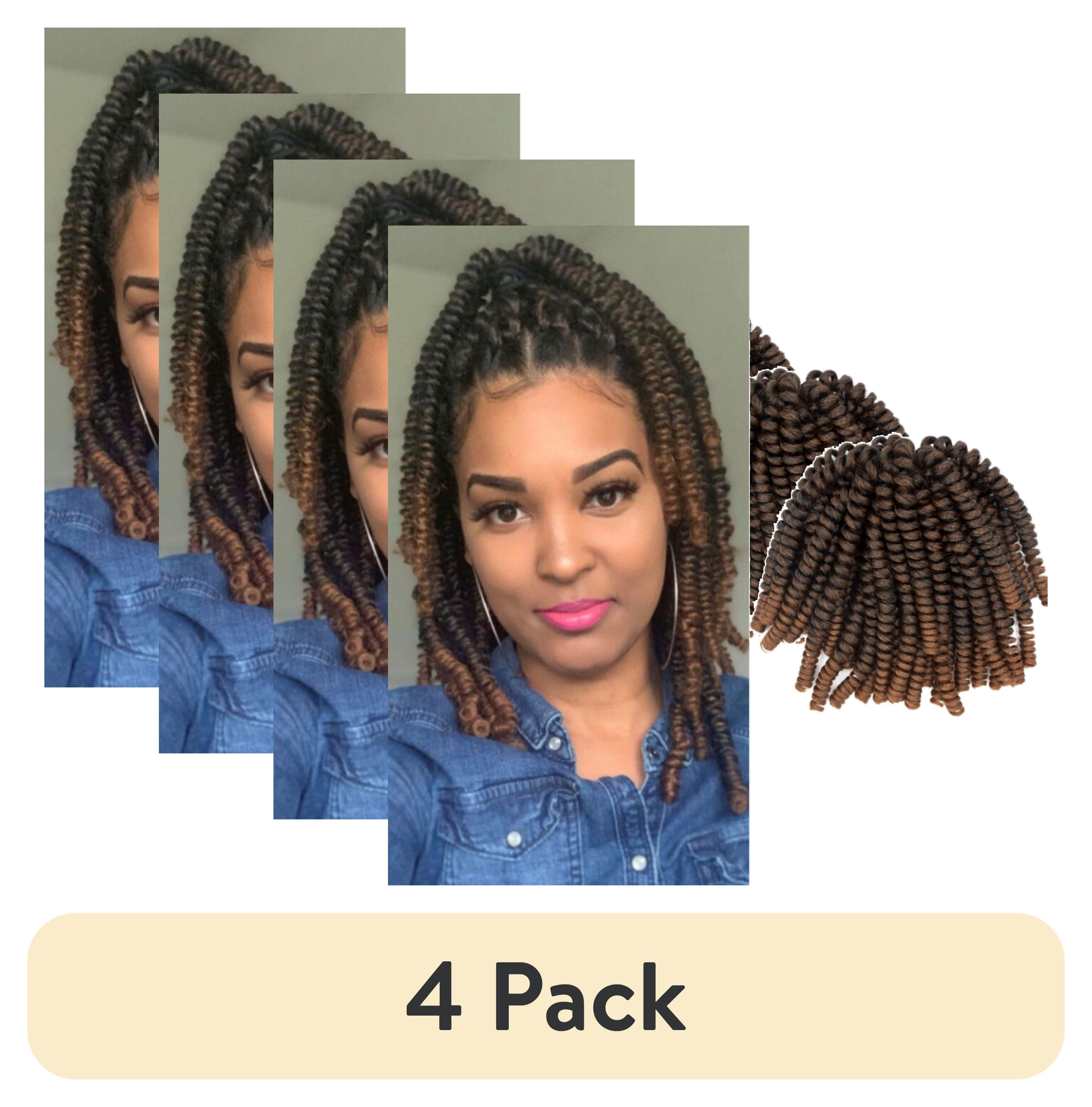 (4 pack) Darling Spring Twist Crochet Hair 2X Pack, 24 inch, #1/30 ...