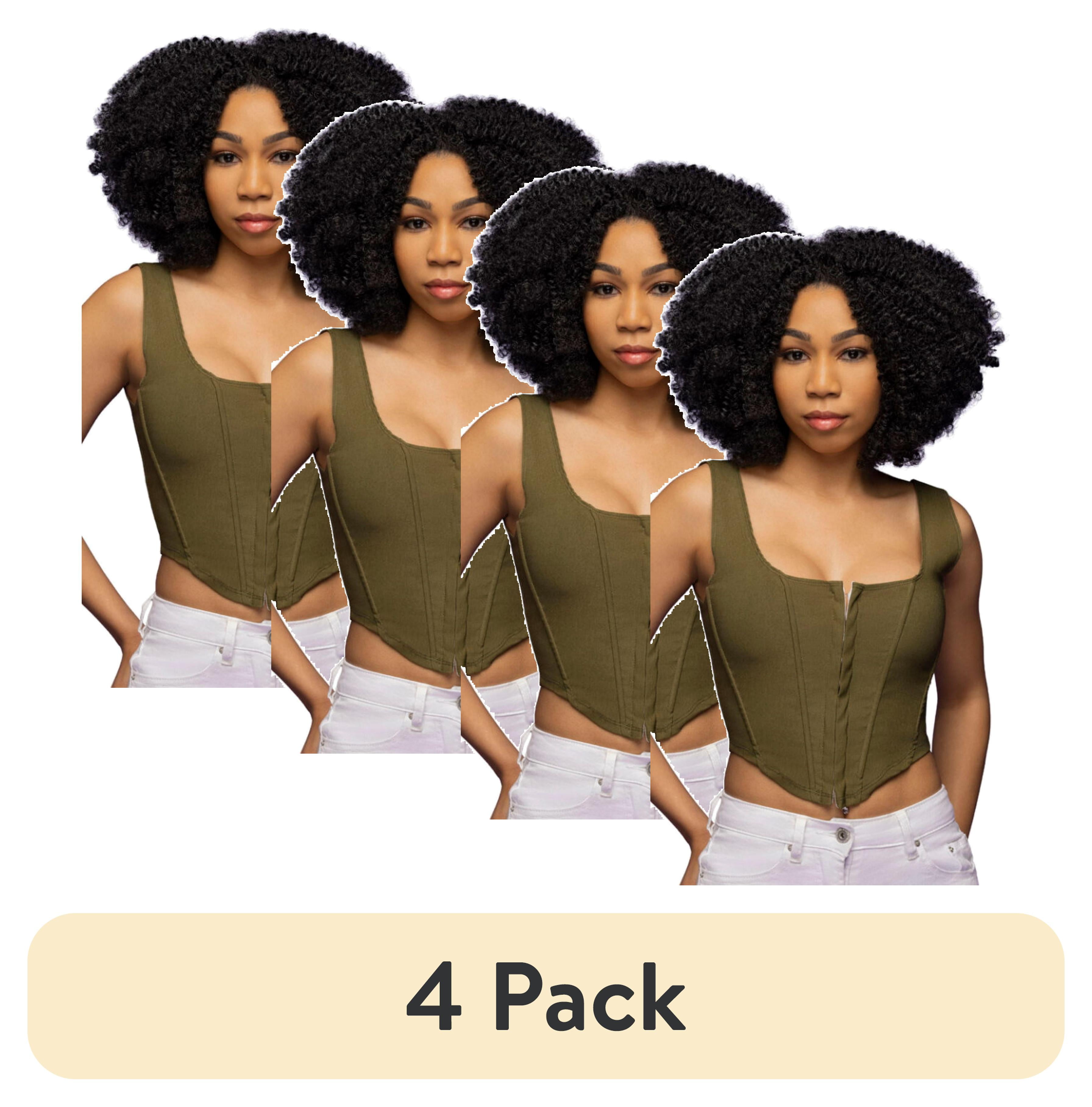 (4 pack) Darling Spring Twist Crochet Hair 2X Pack, 24 inch, #1, Adult ...