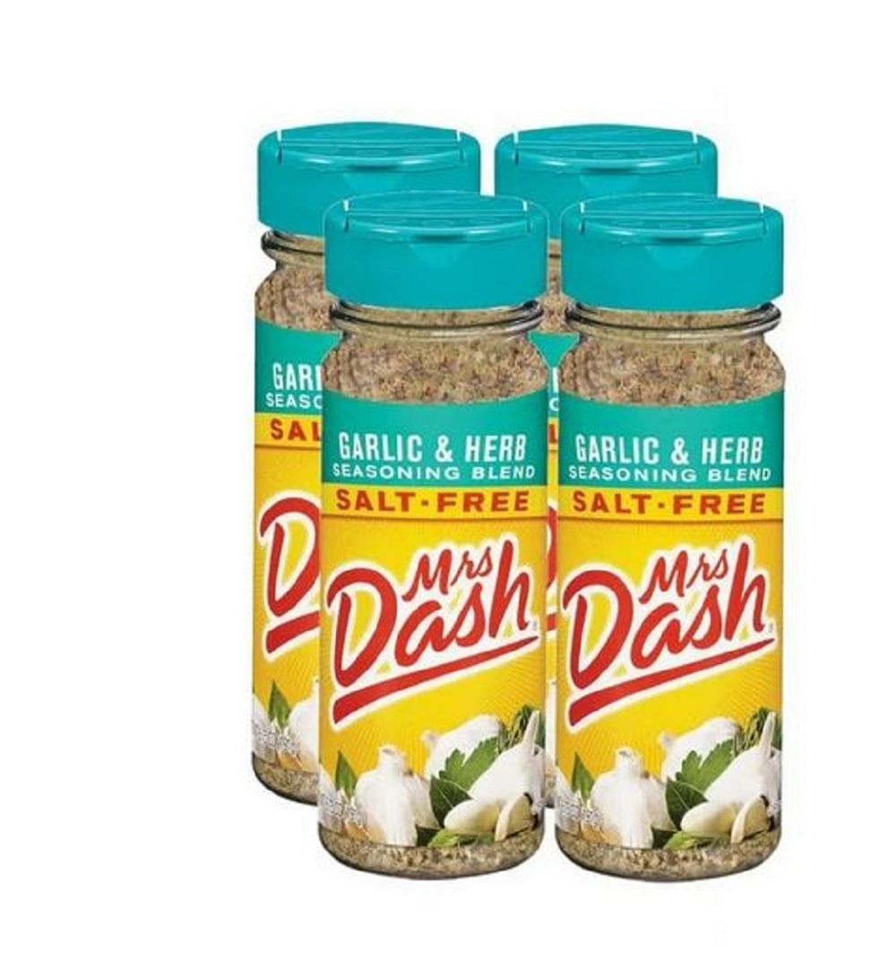 (4 pack) Dash Garlic & Herb Seasoning Blend, Salt Free, Kosher, 6.75 oz ...