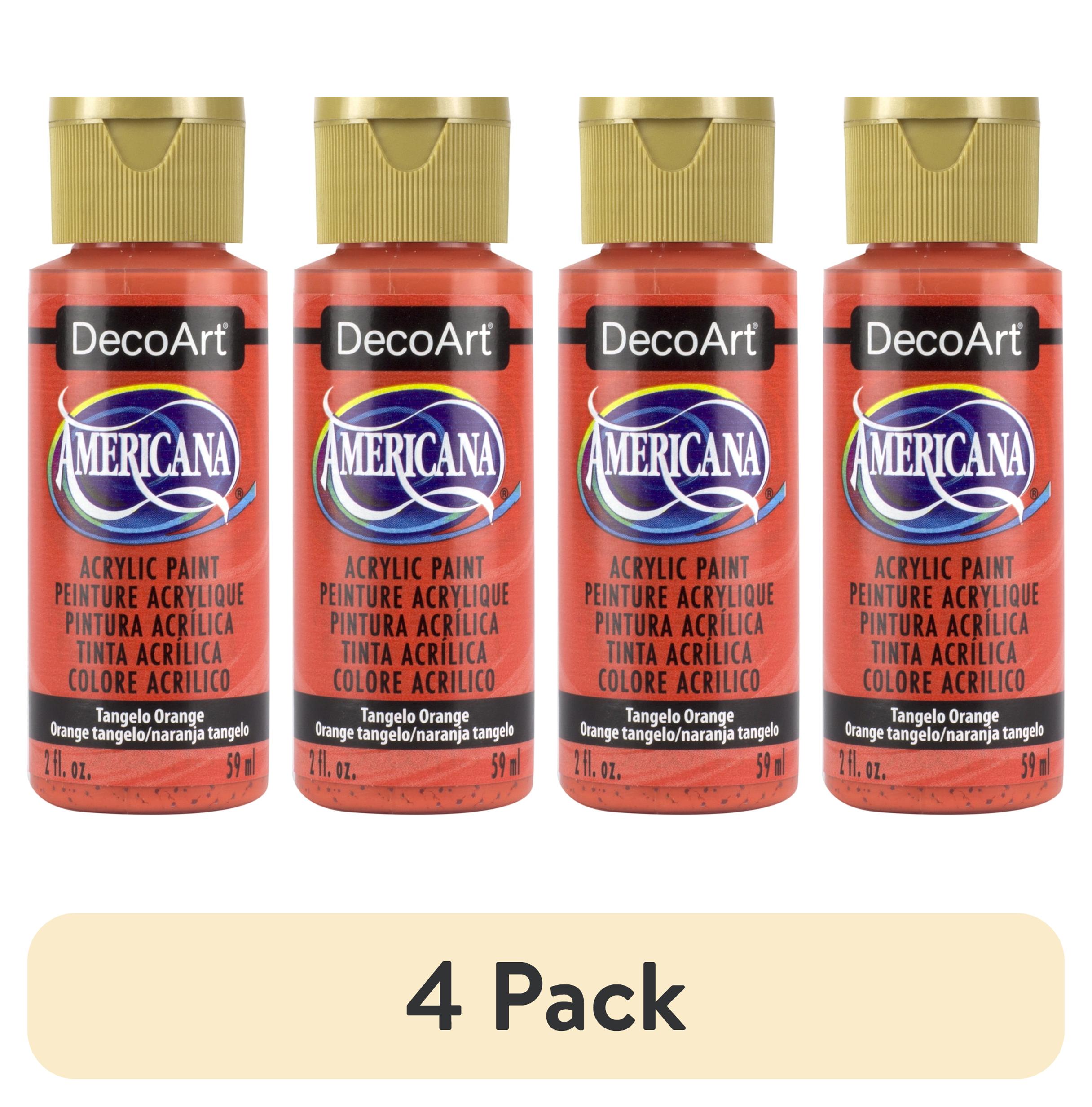 (4 pack) DecoArt Americana Acrylic Color, 2 oz., Tangelo - Walmart.com
