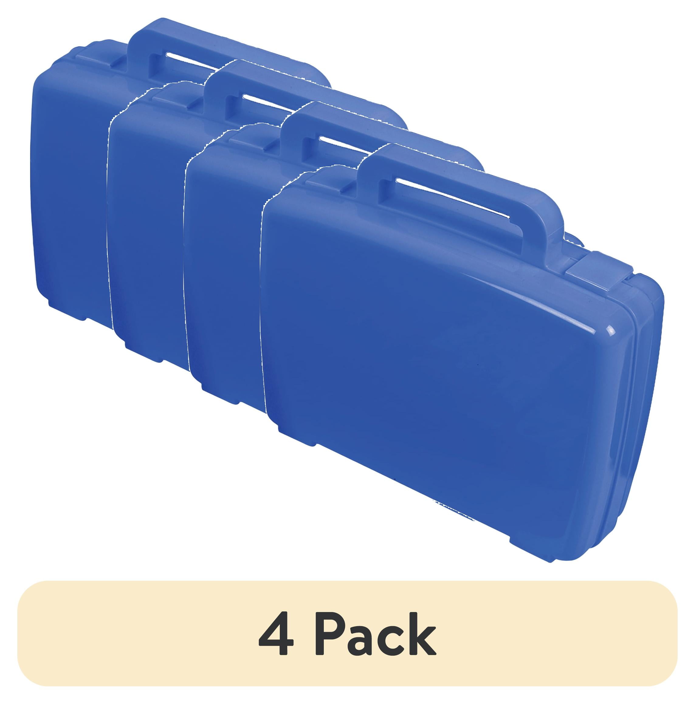 (4 pack) Deflecto 39506BLU Little Artist Antimicrobial Kids Storage ...
