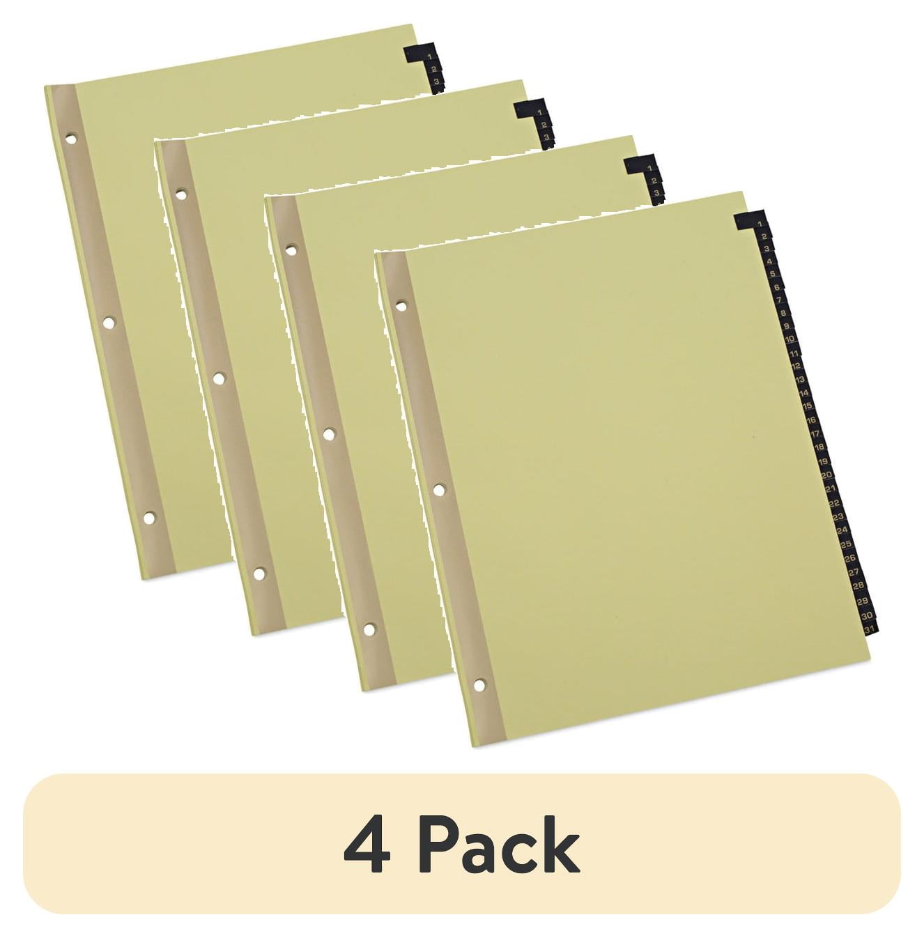 (4 pack) Universal UNV20822 Deluxe Preprinted Simulated Leather 1-to-31 ...
