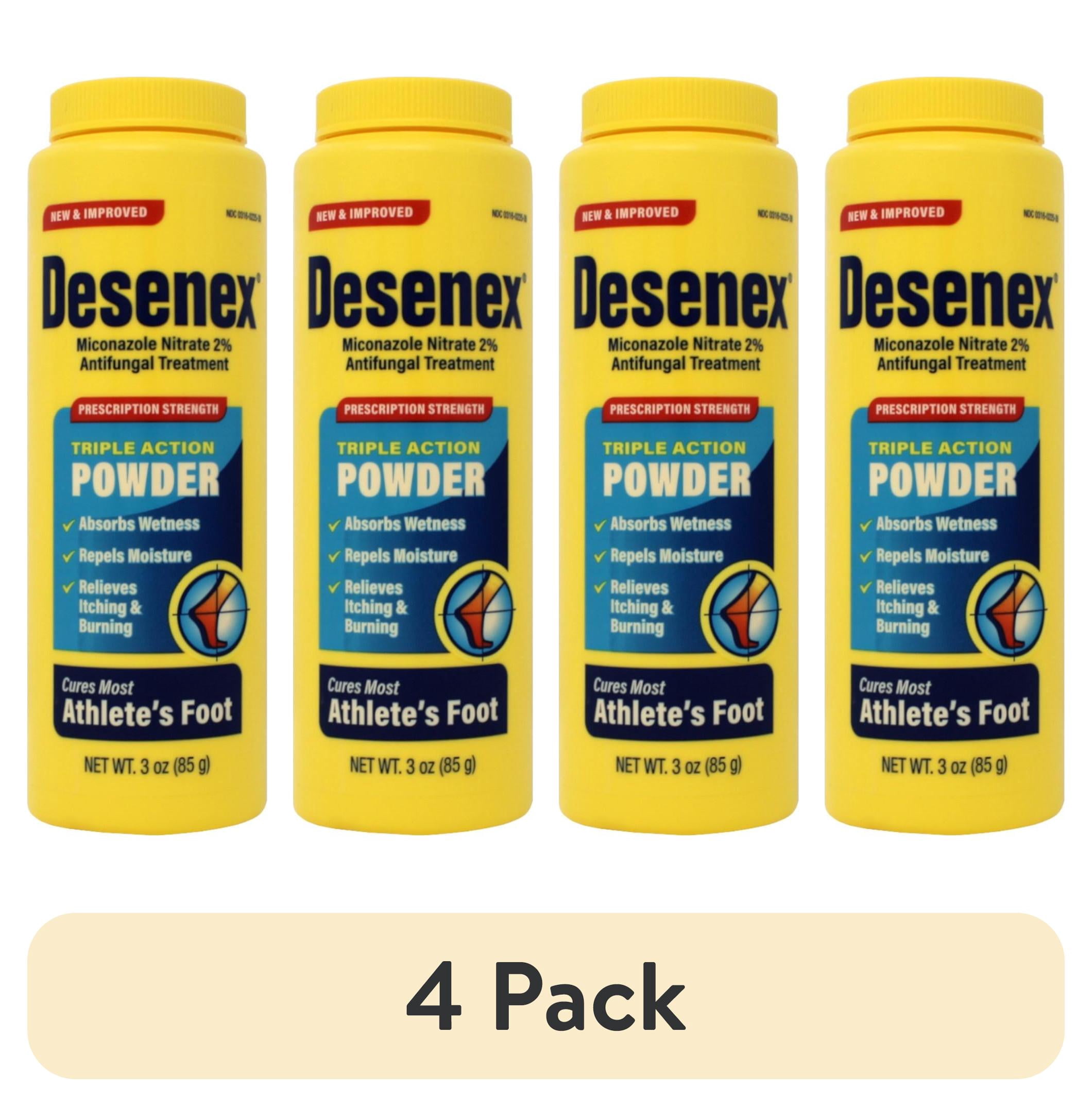 (4 pack) Desenex Antifungal Powder 3 oz - Walmart.com