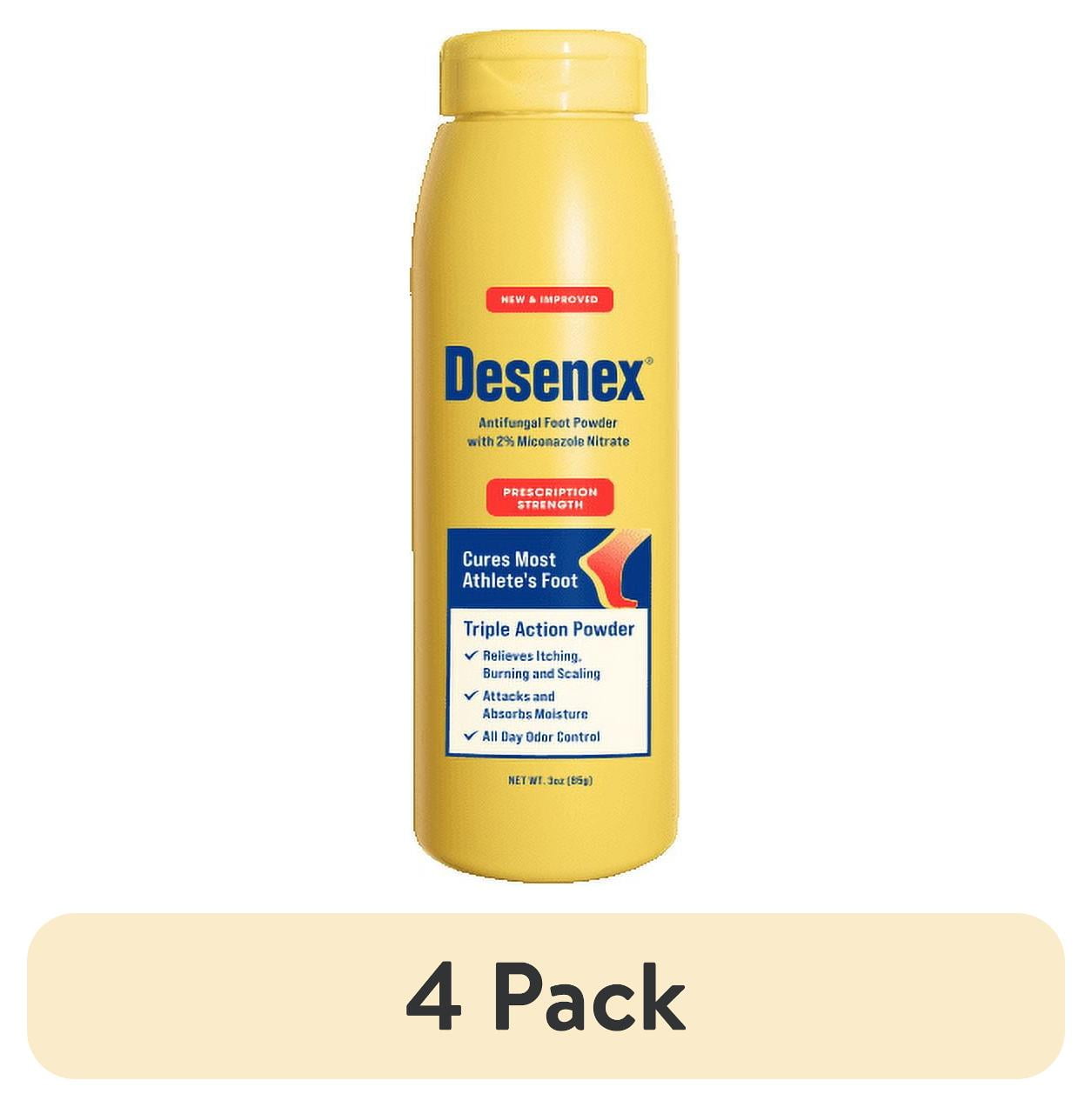 (4 pack) Desenex Antifungal Powder 3 oz - Walmart.com