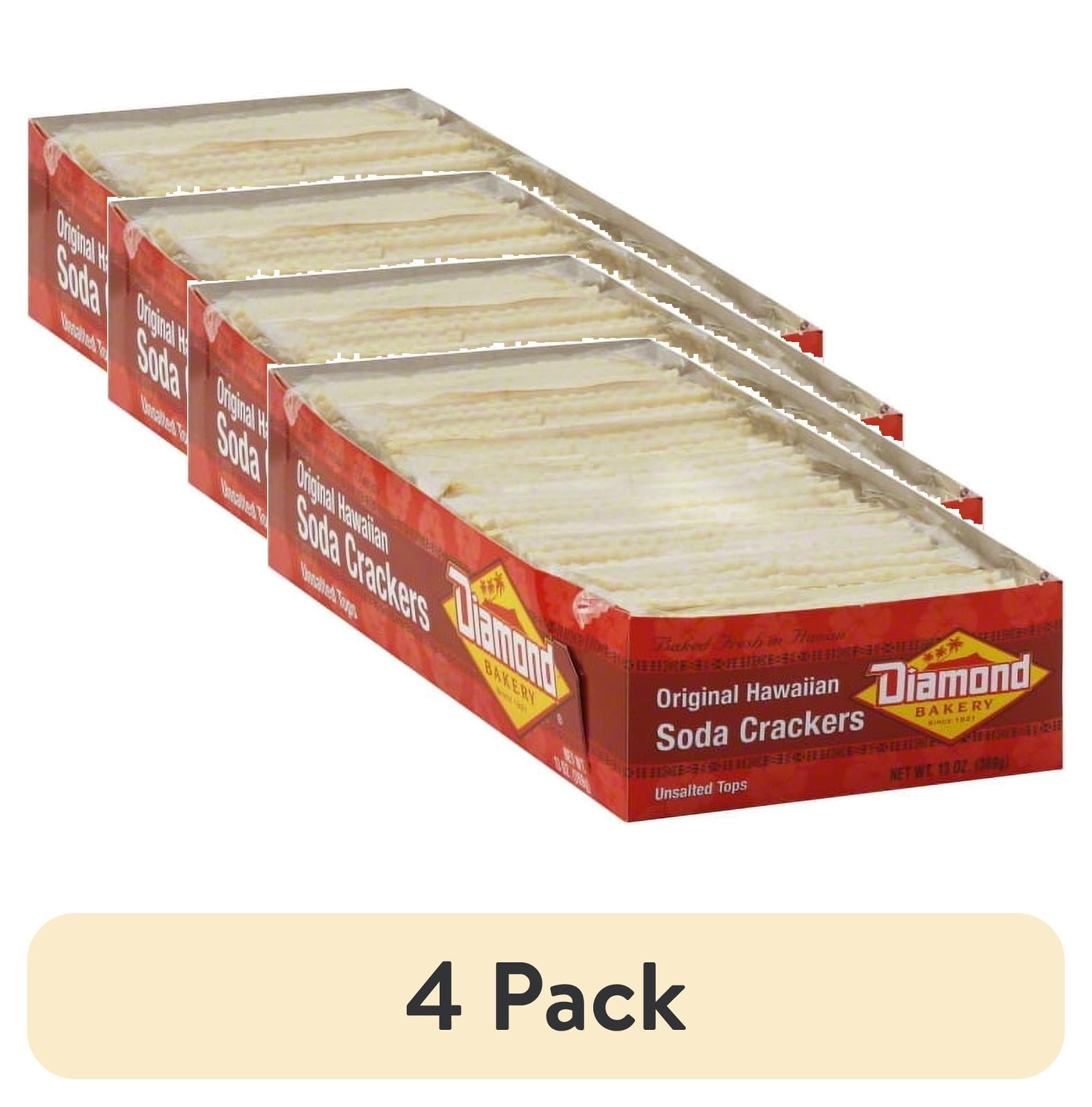 (4 pack) Diamond Bakery Original Hawaiian Soda Crackers, 13 Oz ...