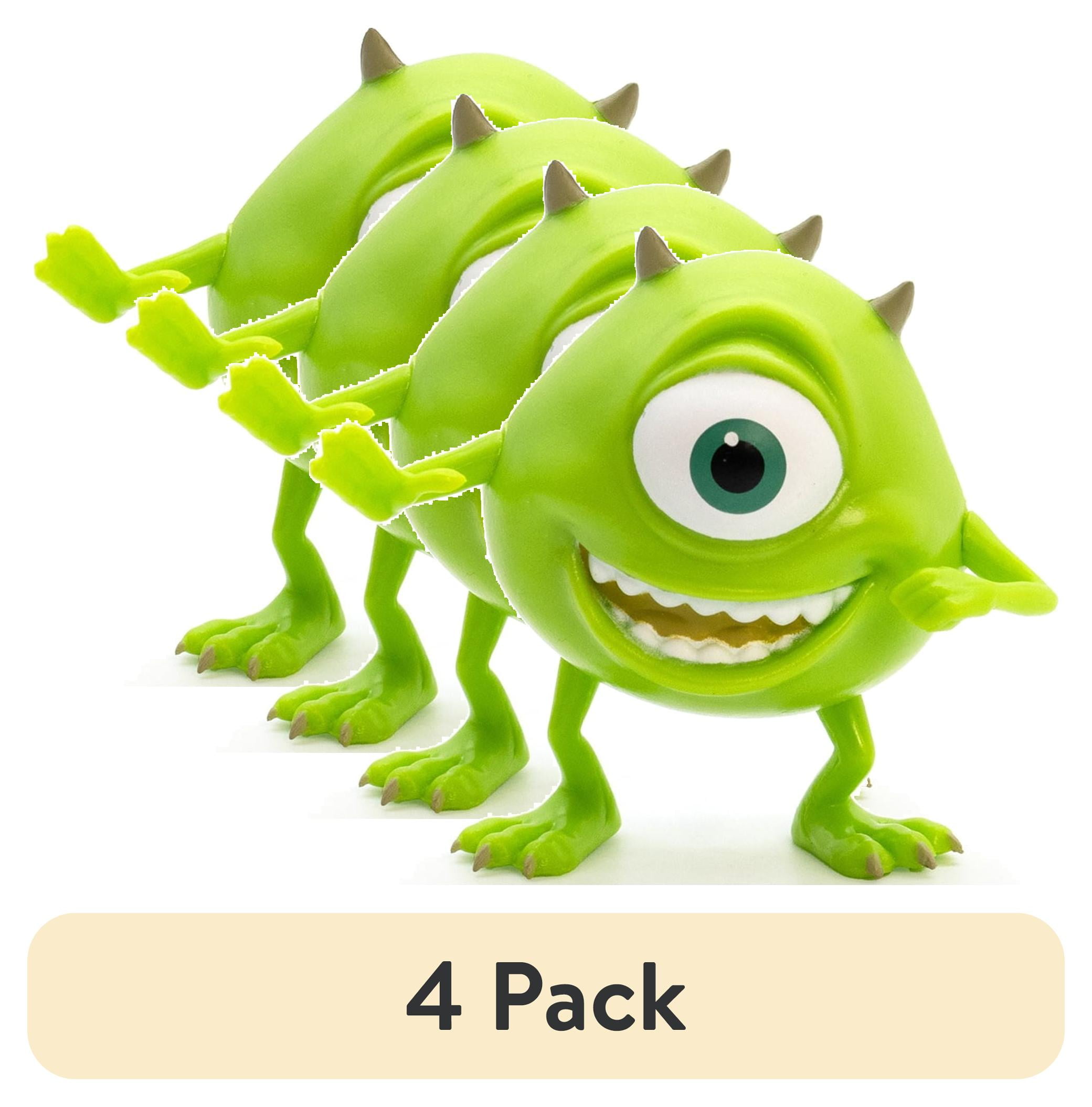 (4 pack) Disney Pixar Mike Wazowski Mini Action Figure with Articulated ...