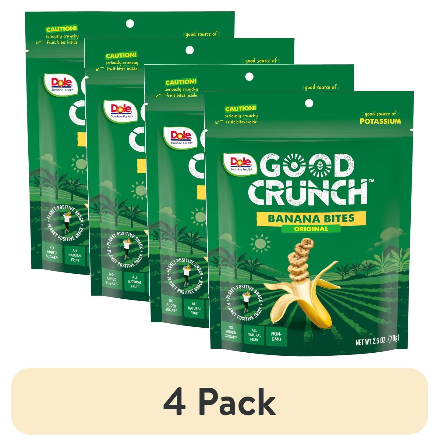 (4 pack) Dole Good Crunch Original Banana Bites, Made with All Natural ...