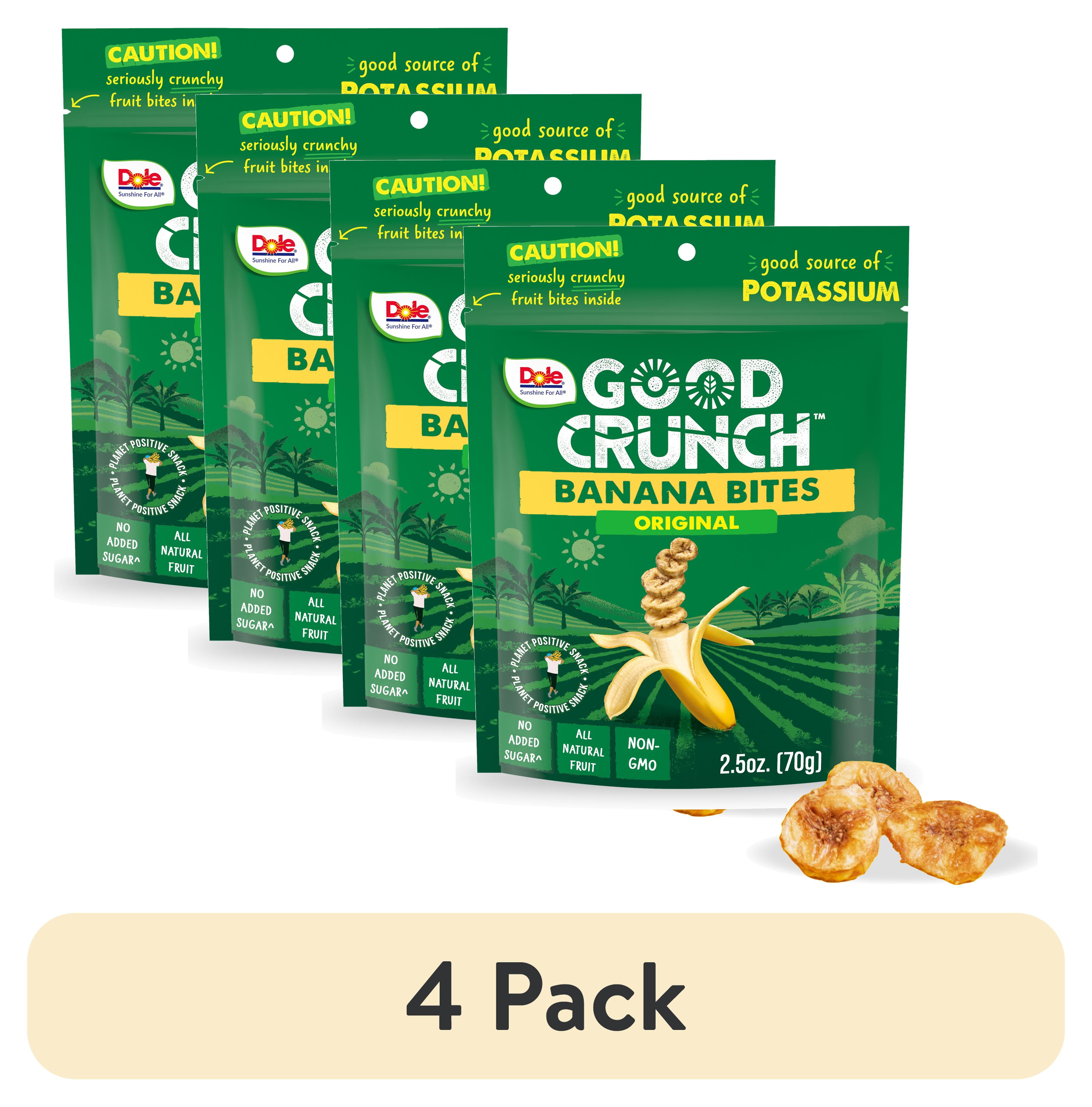 (4 pack) Dole Good Crunch Original Banana Bites, Made with All Natural ...