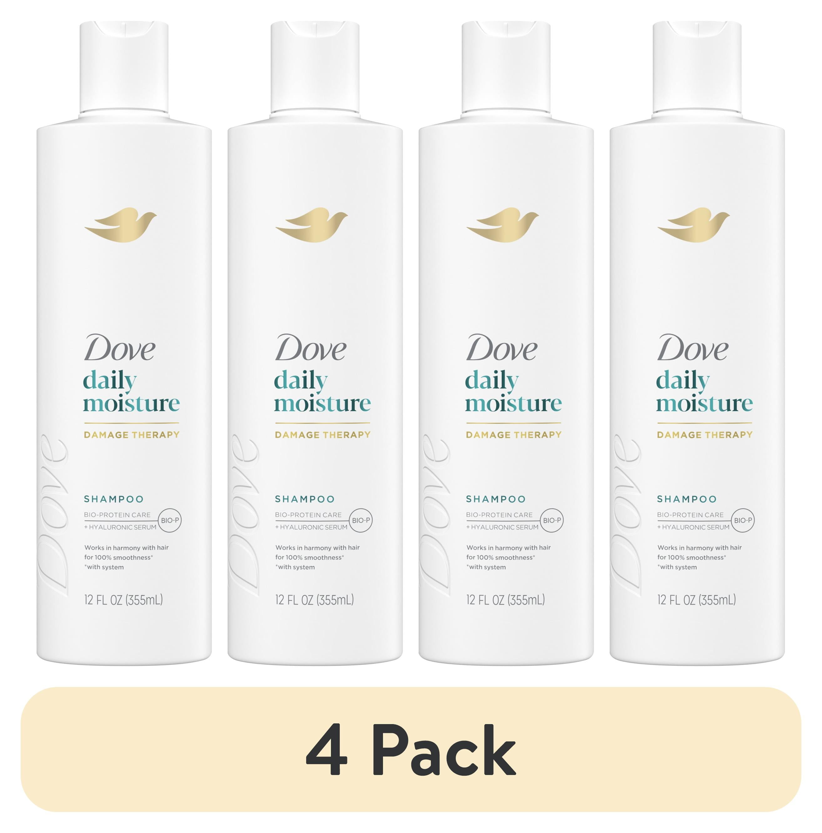 (4 pack) Dove Damage Therapy Shampoo Daily Moisture with Bio-Protein ...