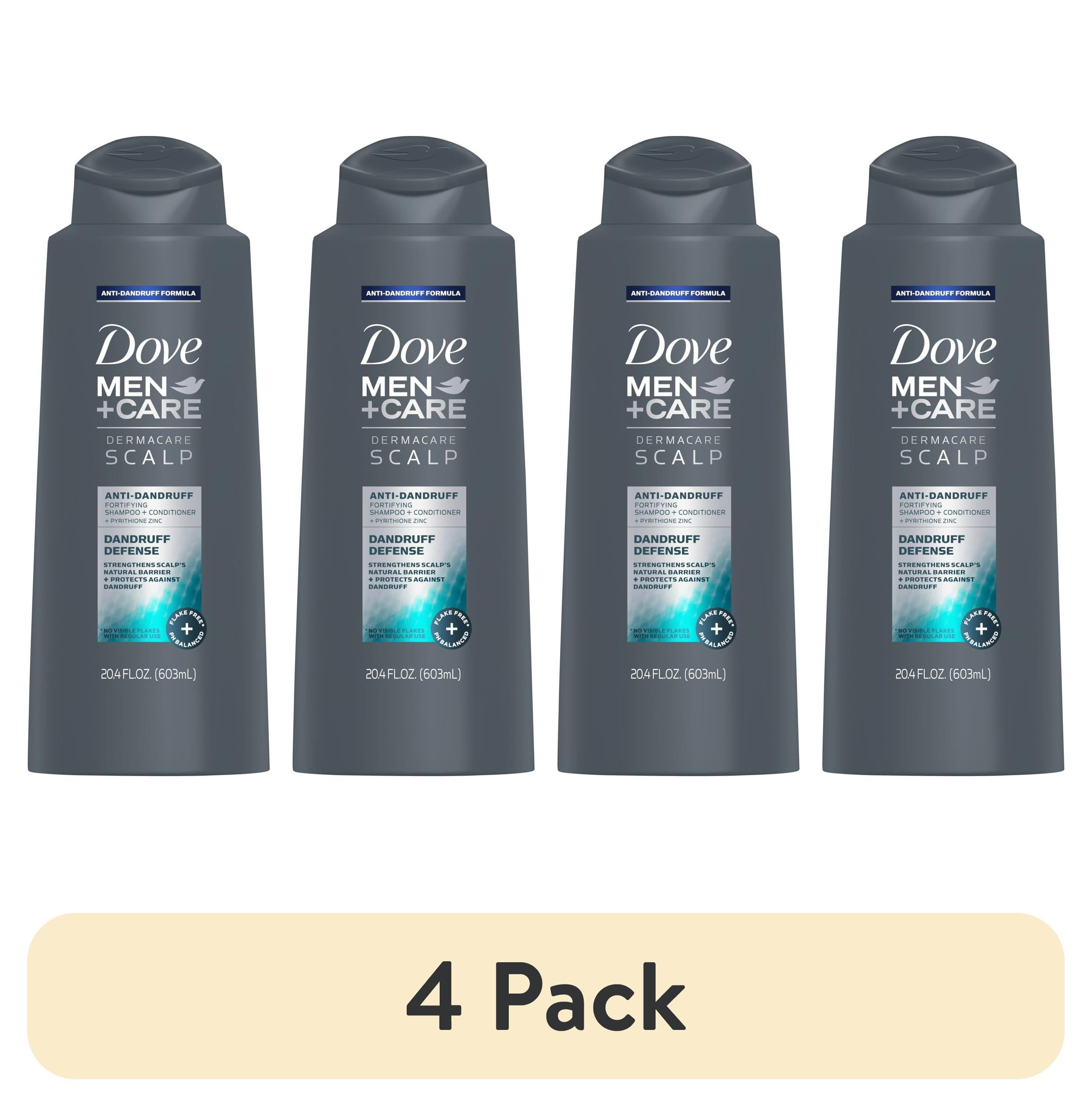 (4 pack) Dove Men+Care Dermacare Scalp Dandruff Defense Shampoo and ...