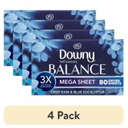 Downy Infusions Laundry Fabric Softener Liquid, BALANCE, Crisp Rain and ...