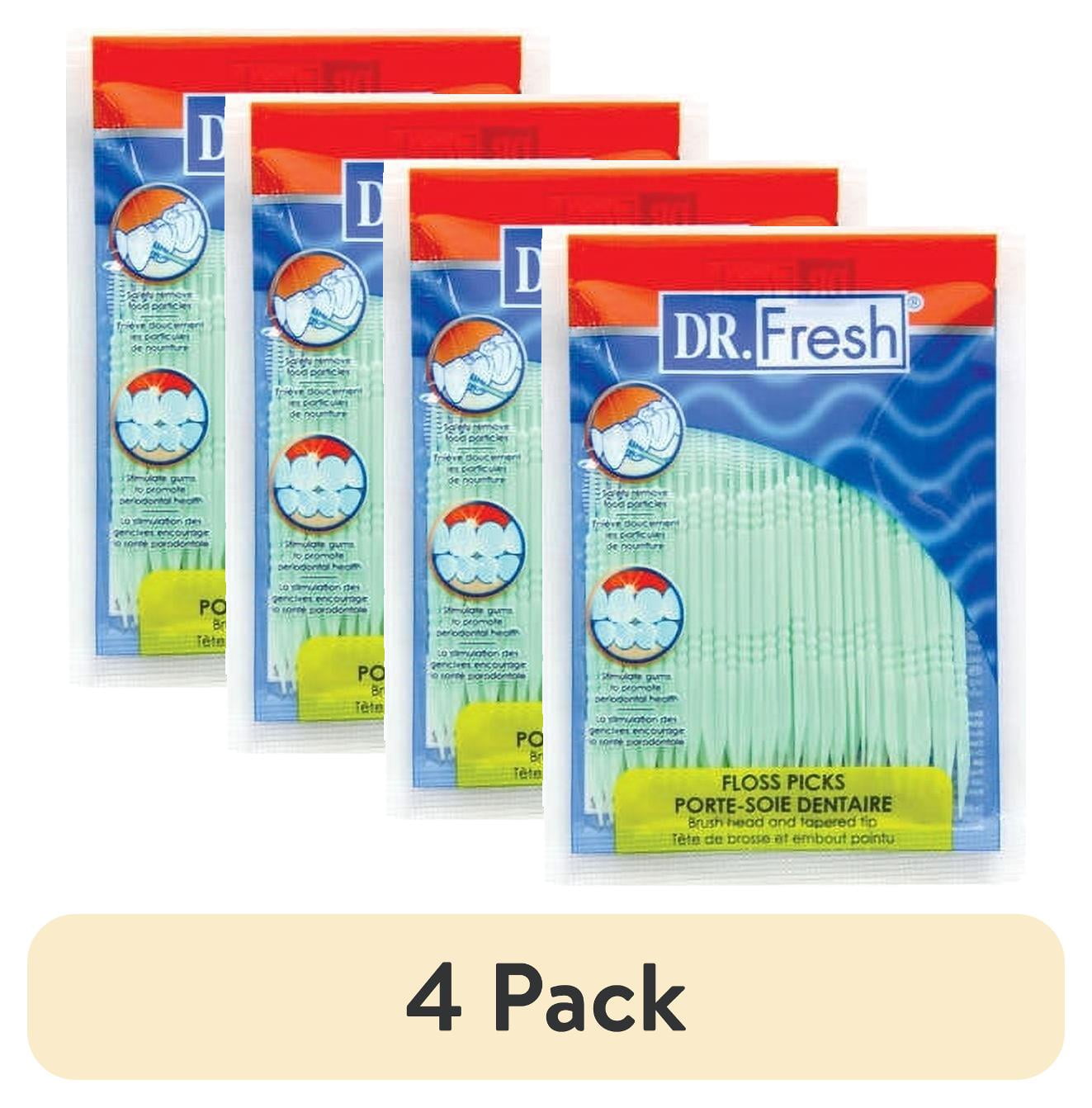 (4 pack) Dr. Fresh Floss Picks, 100 count - Walmart.com
