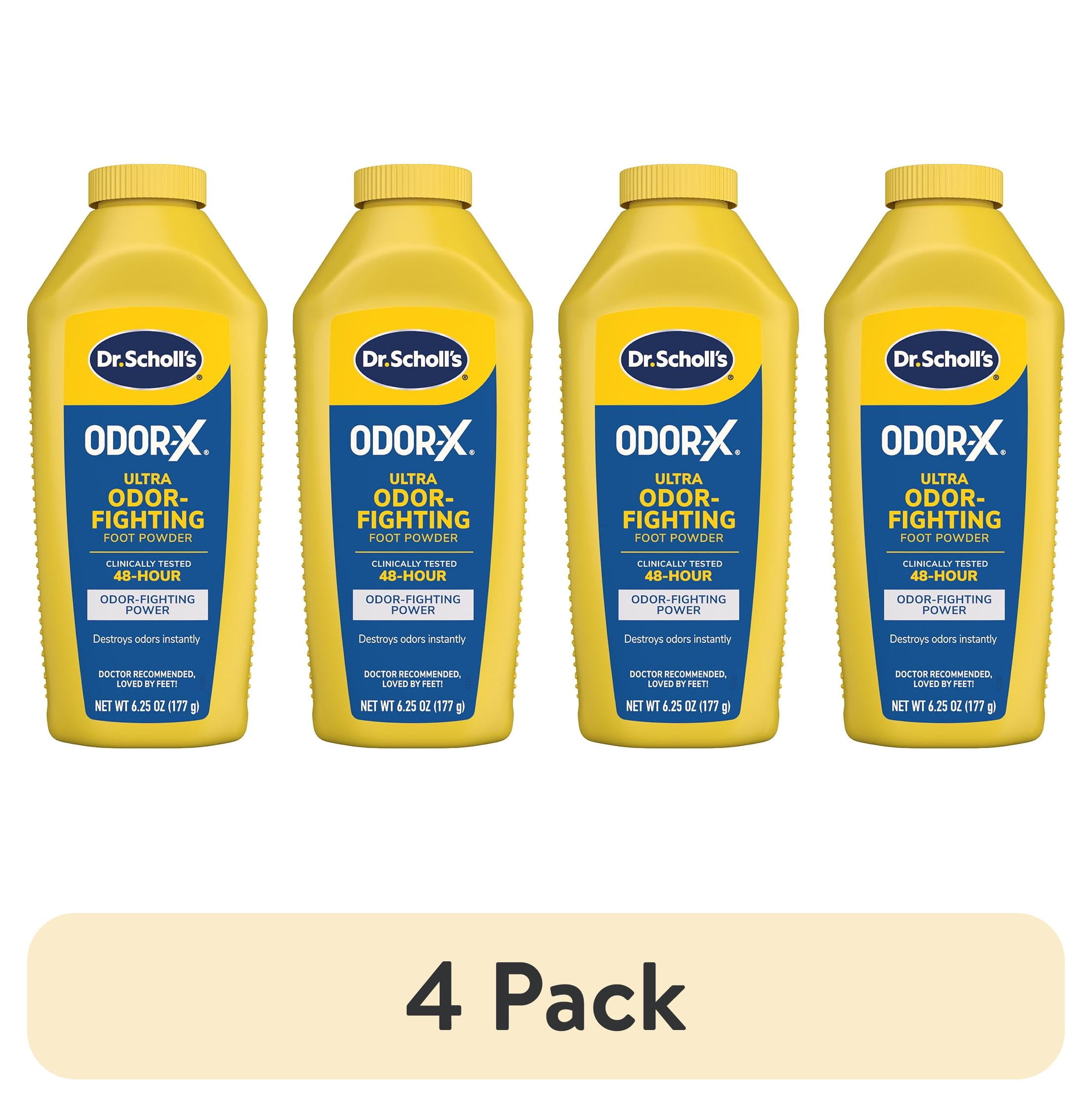 (4 pack) Dr. Scholl's Odor-x Ultra Odor Fighting Powder, (6.25oz ...