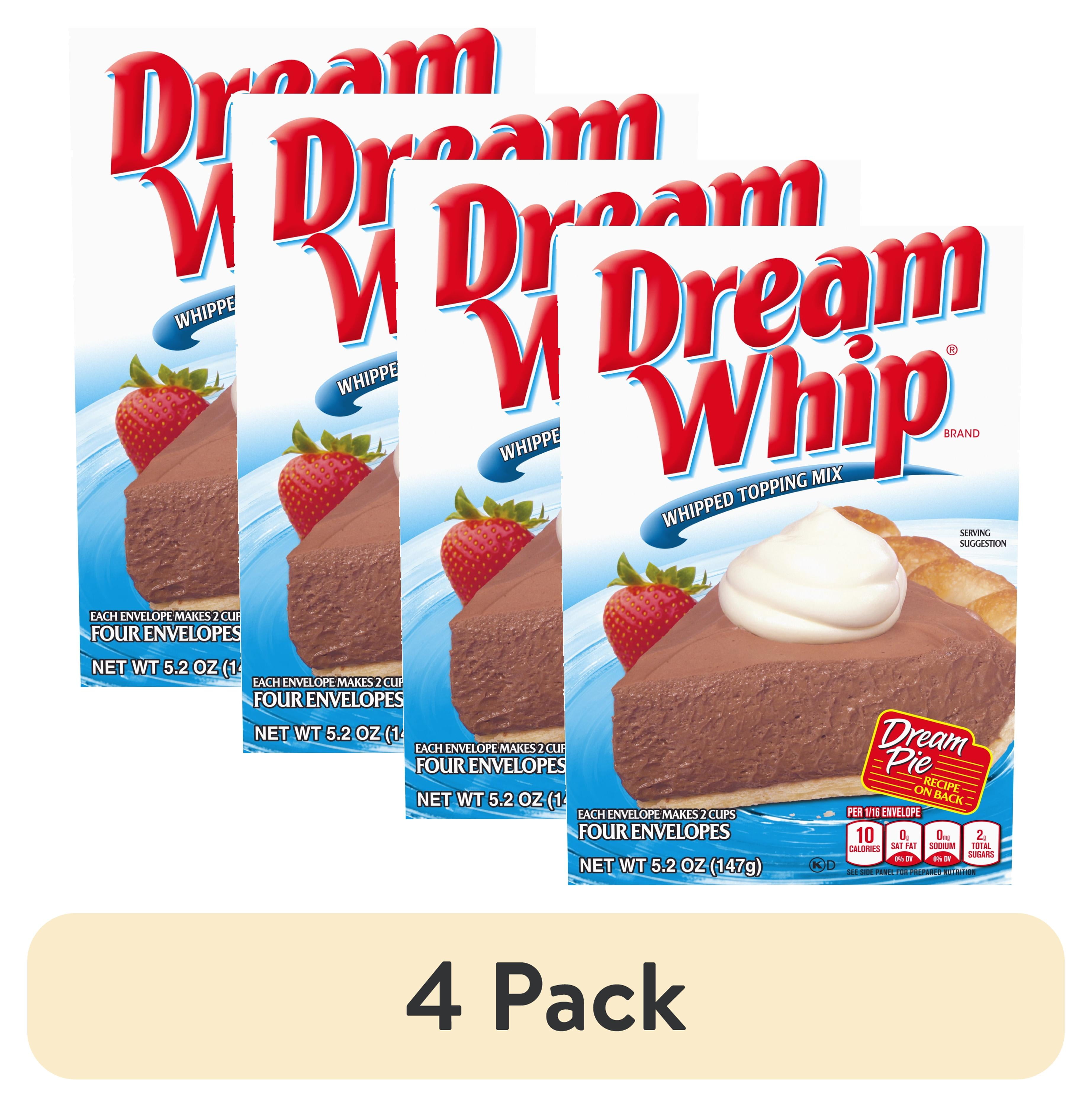 (4 pack) Dream Whip Whipped Topping Mix, 4 ct Packets - Walmart.com
