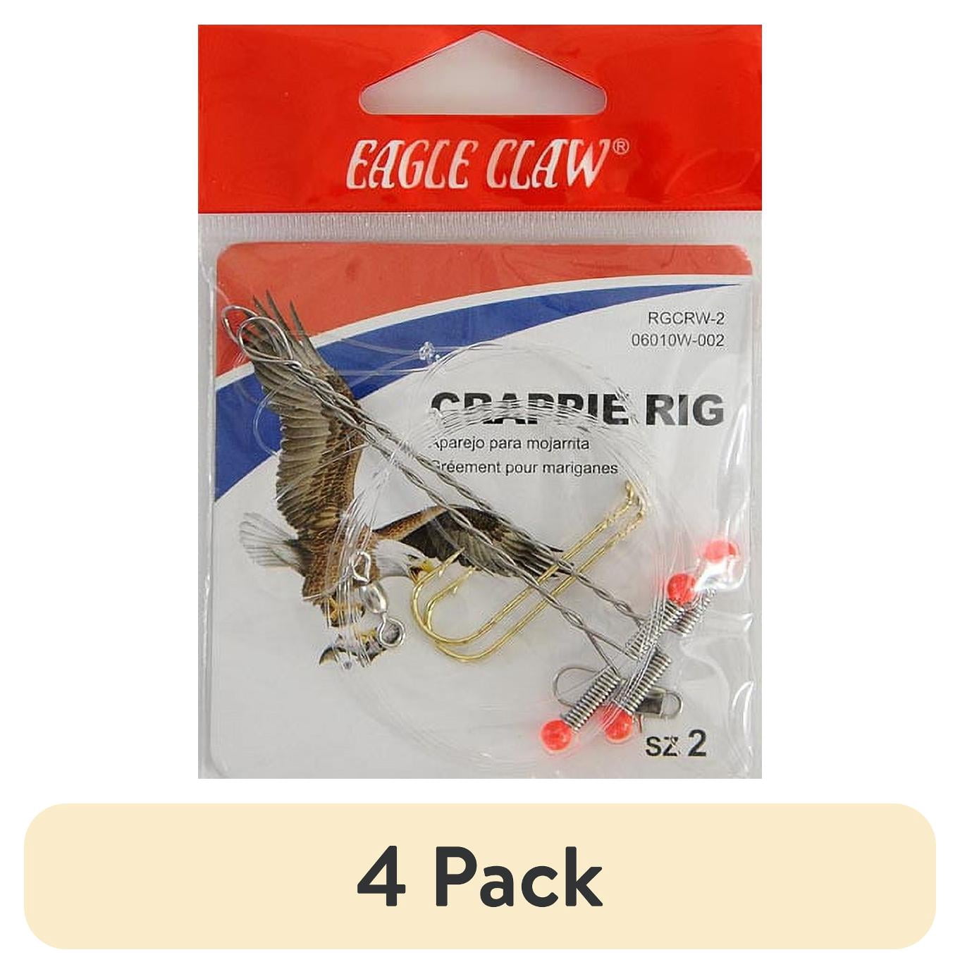 (4 pack) Eagle Claw Crappie Rig 06010-002 - Walmart.com