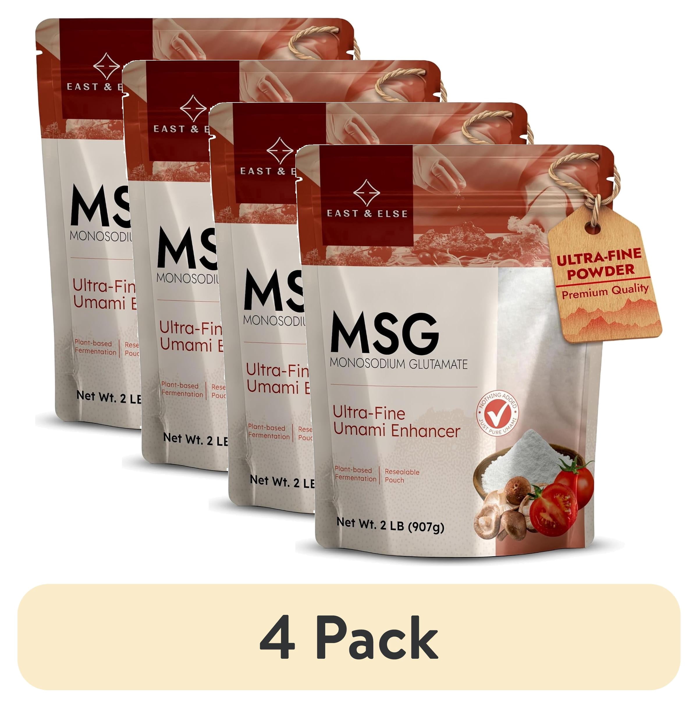 (4 pack) East and Else MSG (Monosodium Glutamate), Ultra-Fine Flavor ...