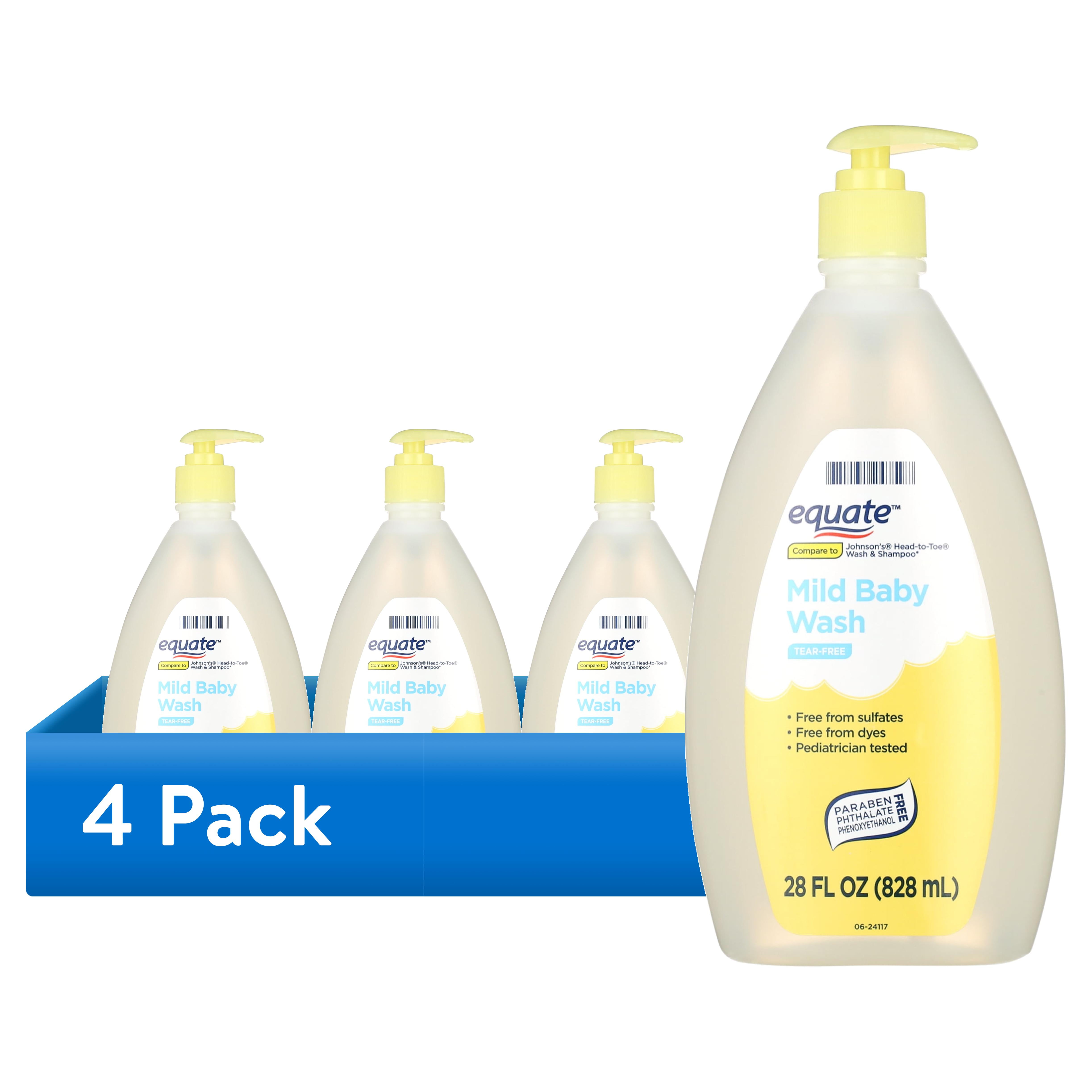 (4 pack) Equate Baby Tear-Free Mild Baby Wash, 28 fl oz - Walmart ...