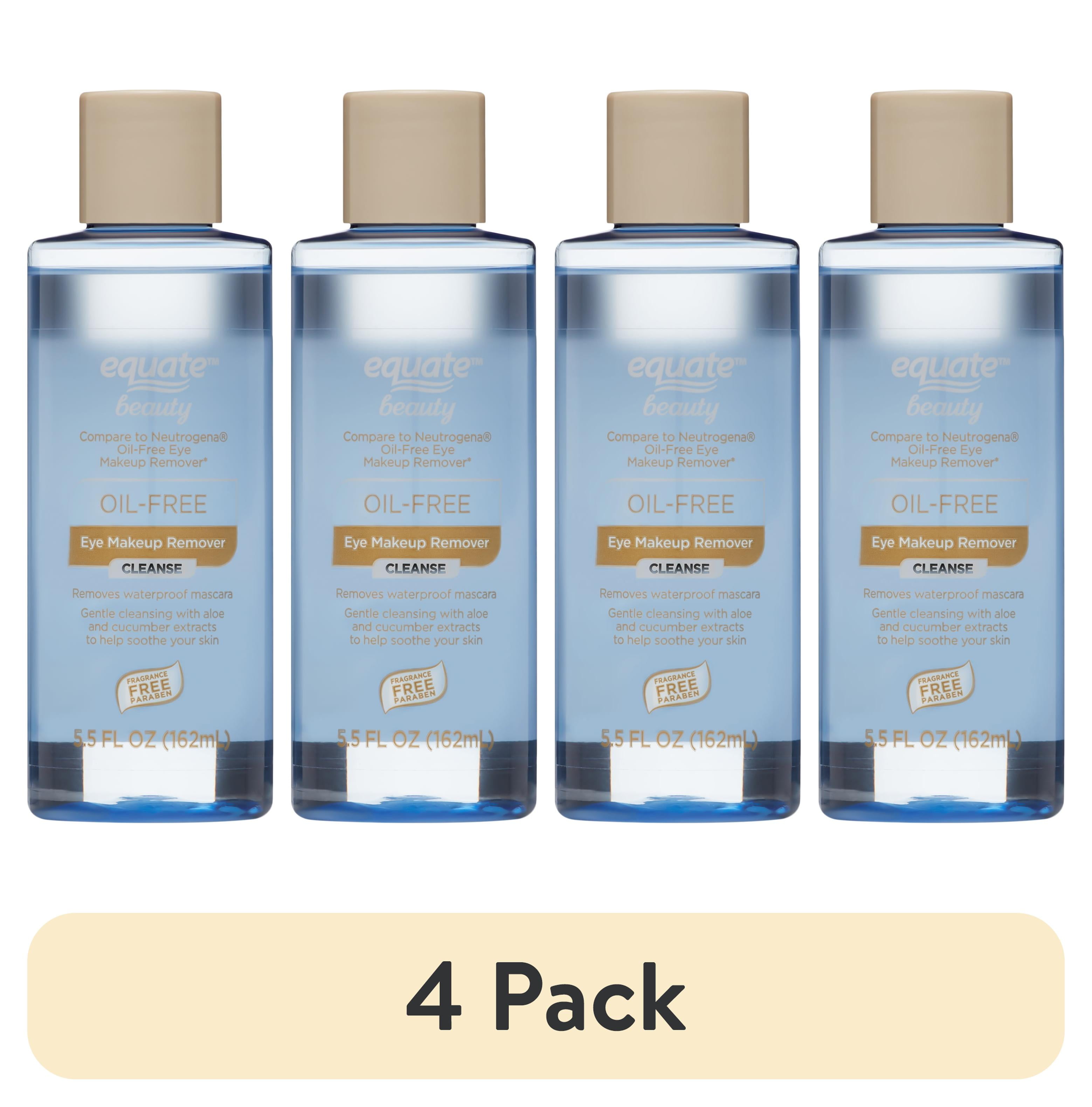 (4 pack) Equate Oil-Free Eye Makeup Remover for Face Care, Fragrance ...