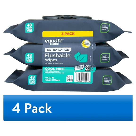Equate Fresh Mint Oral Care Breath Strips (5 Packs of 24 Strips ...