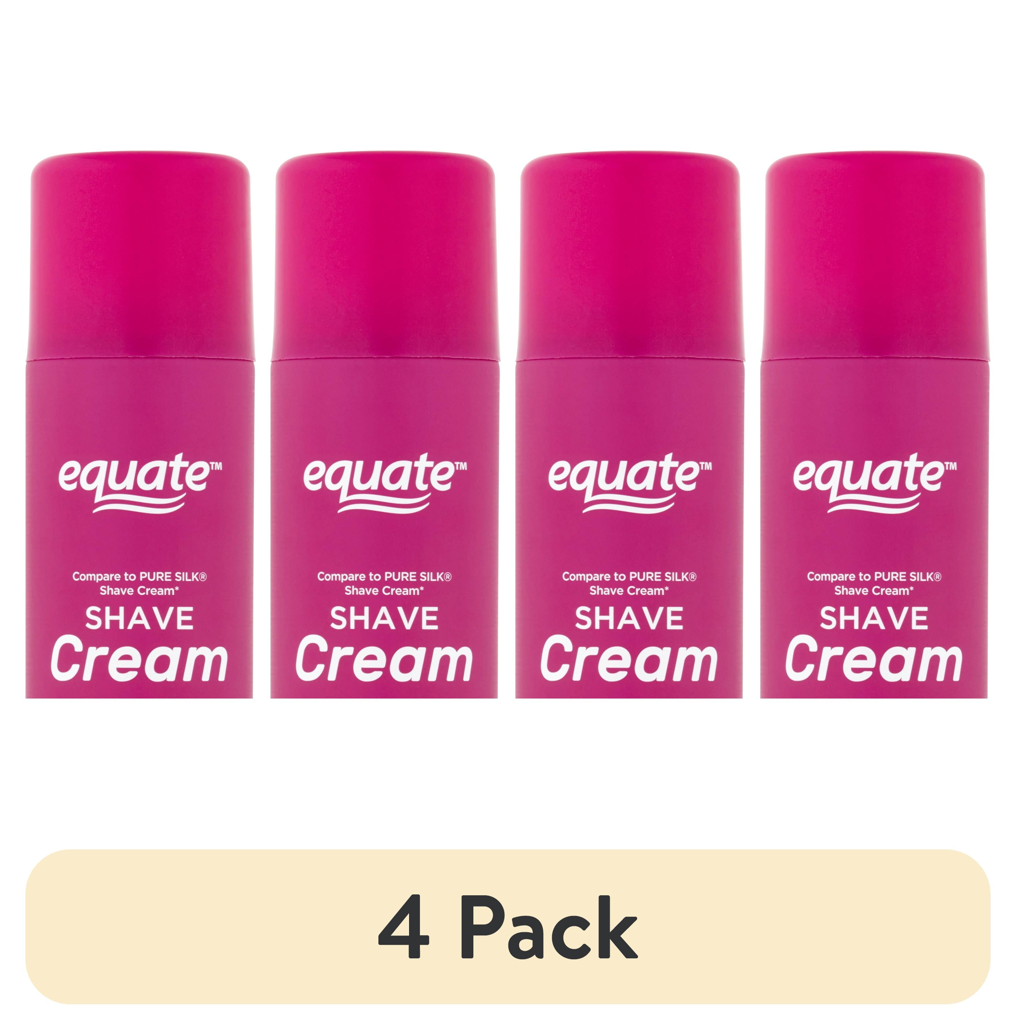 (4 pack) Equate Women's Raspberry Shave Cream, 8 oz, Compare to Pure ...