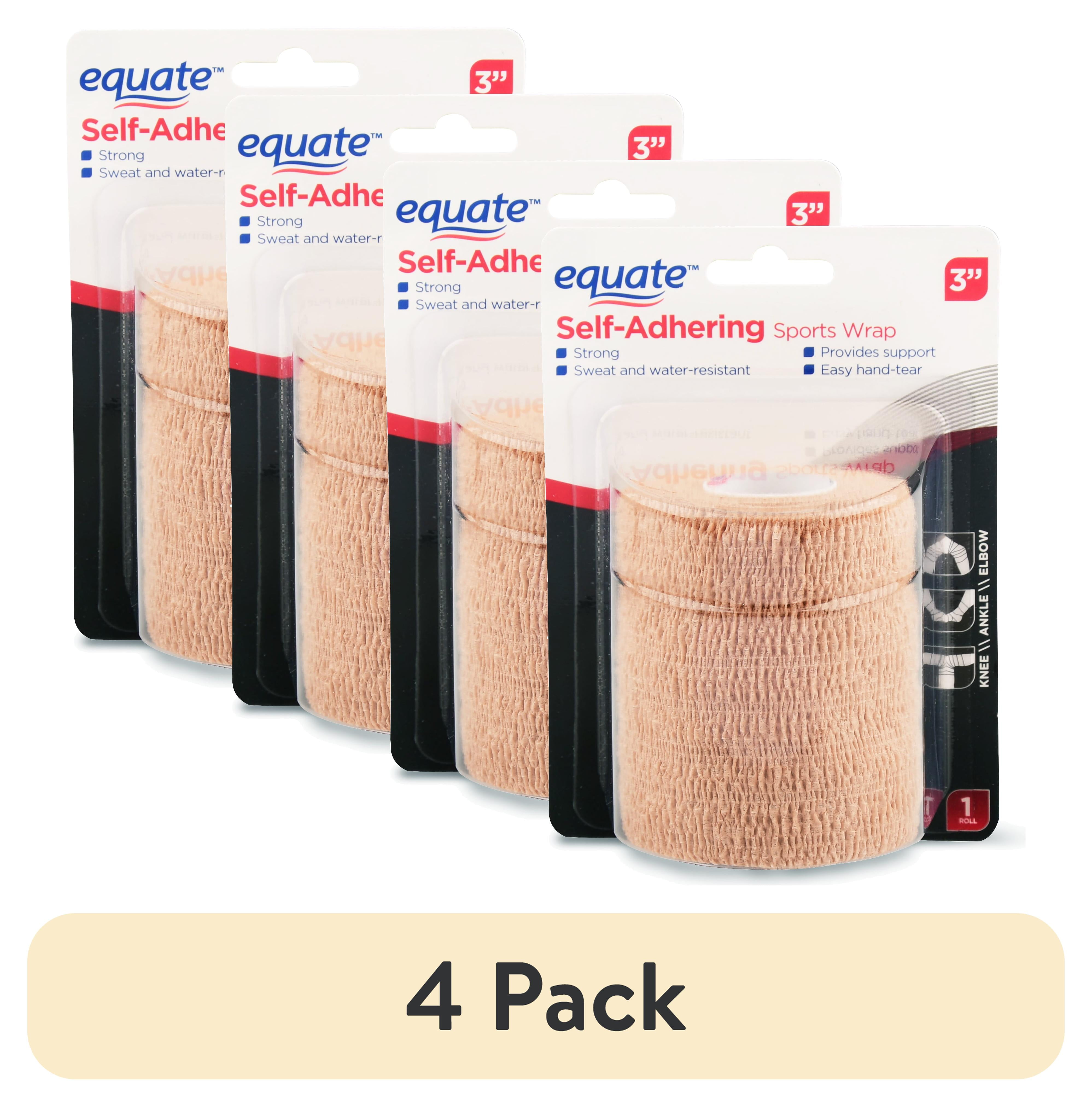 (4 pack) Equate Self-Adhering Sports Wrap, 3" x 2.2 Yds - Walmart.com