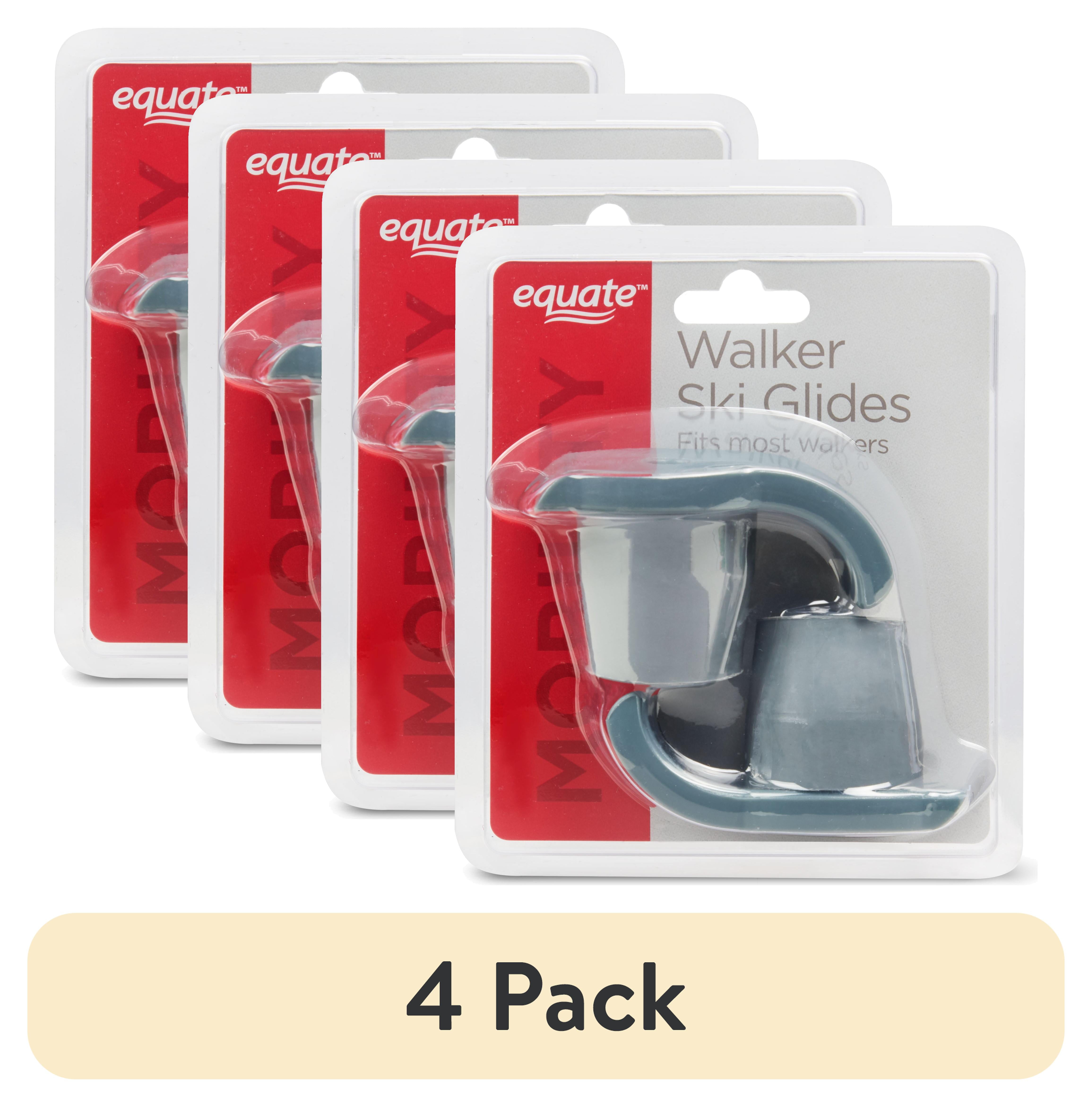 (4 pack) Equate Walker Ski Glides Mobility Walker Glides, 2 Counts ...