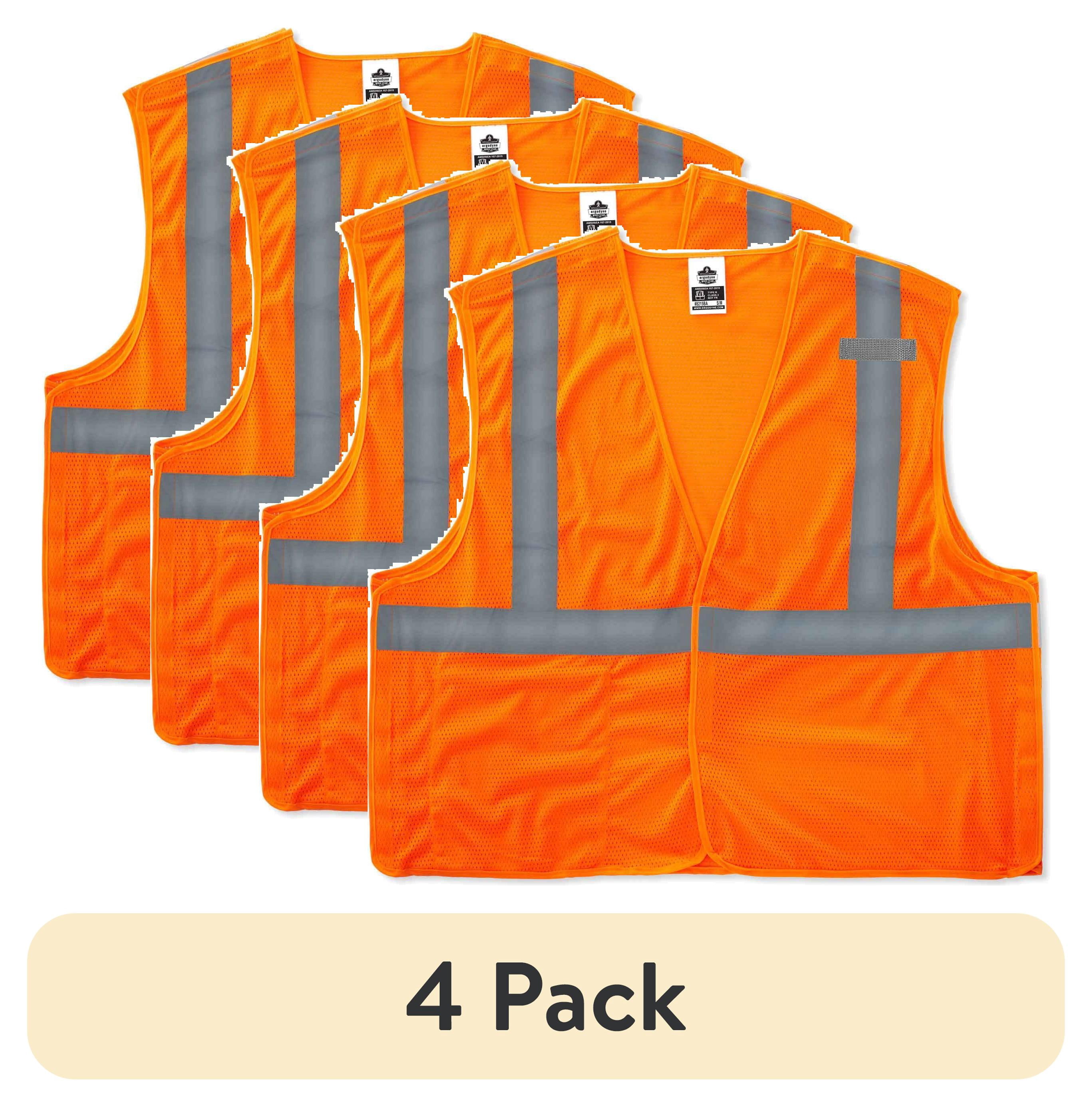 (4 pack) Ergodyne GloWear® 8215BA Type R Class 2 Econo Breakaway Mesh ...