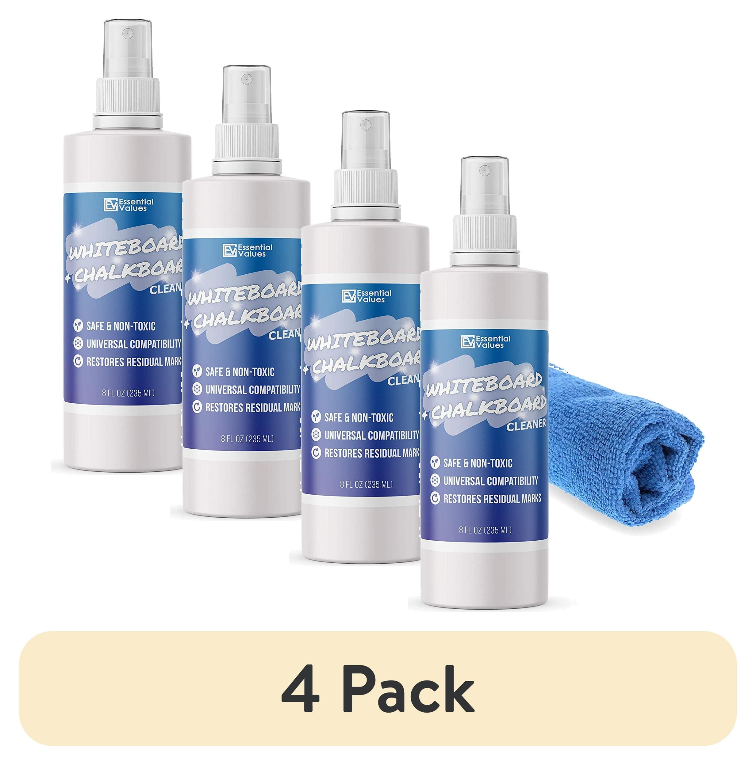 (4 pack) Essential Values - Whiteboard Cleaner Spray (8oz Bottle) with ...