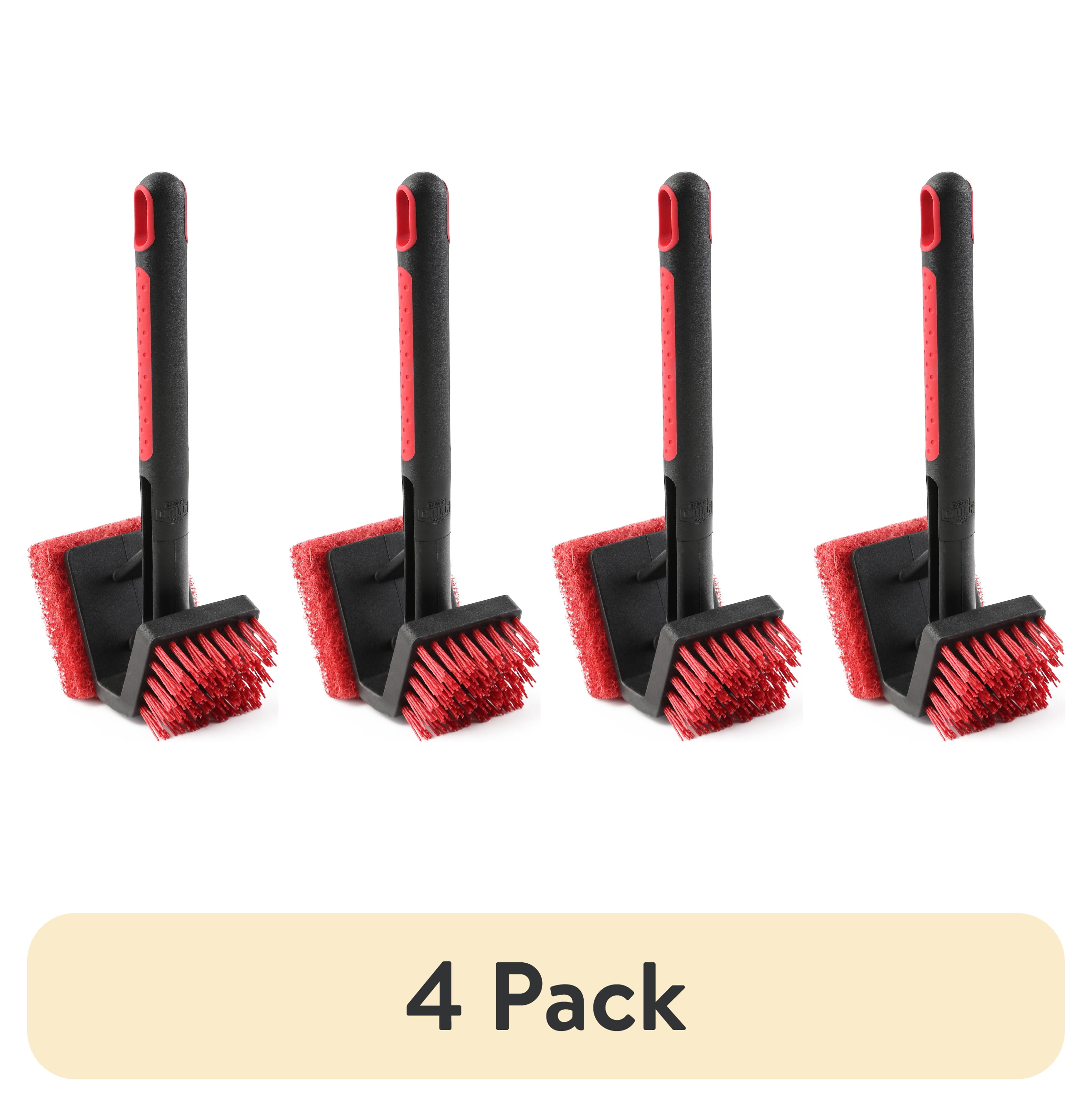 (4 pack) Expert Grill Small Cleaning Cold Grill Scrub Brush - Walmart.com